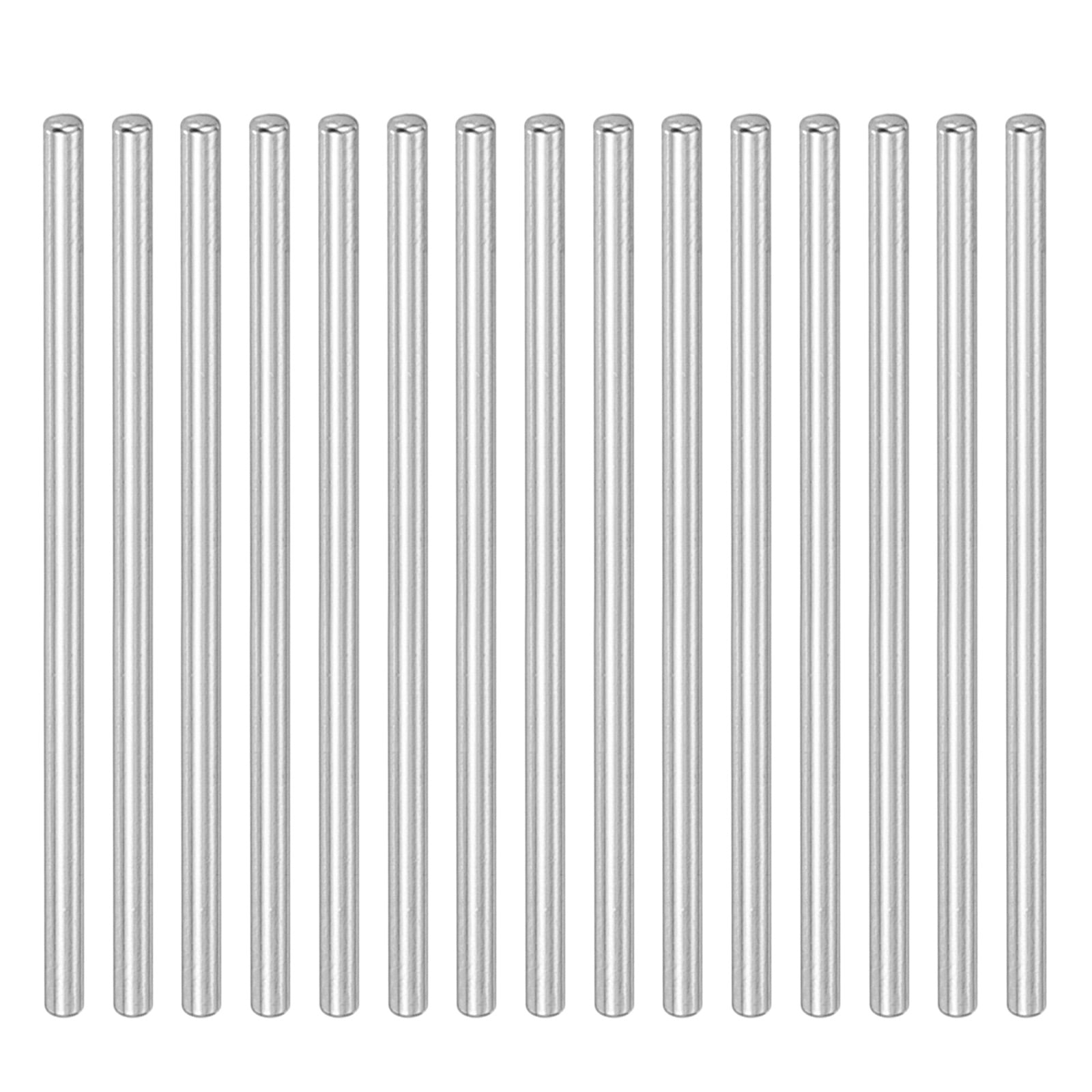 Uxcell Round Metal Rod Carbon Steel Shaft for Crafts, Lathes, and ...