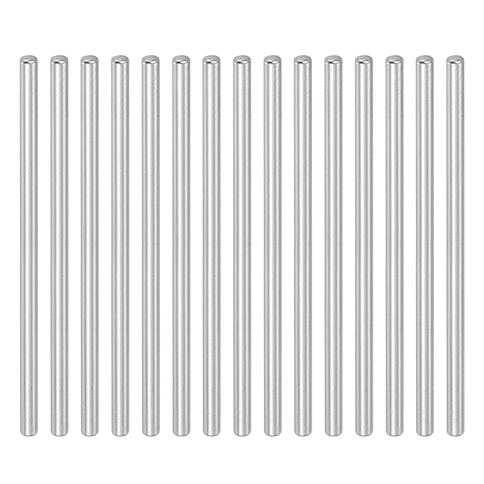 Uxcell Round Metal Rod Carbon Steel Shaft for Crafts, Lathes, and ...