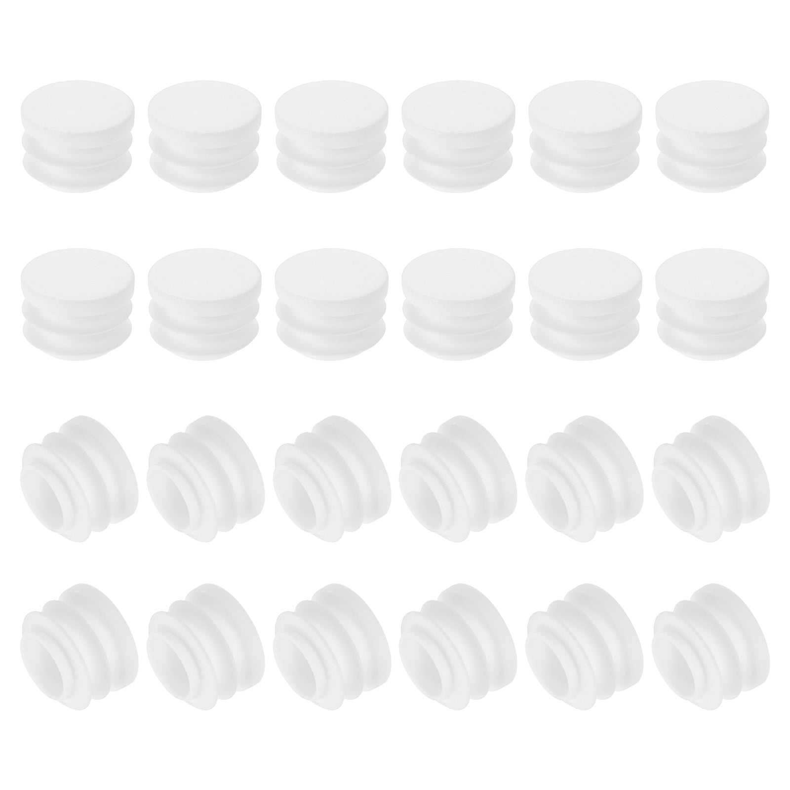 Uxcell Round Plastic Plug, 24 Pcs 3/4 Inch/19mm Tubing Insert End Caps ...