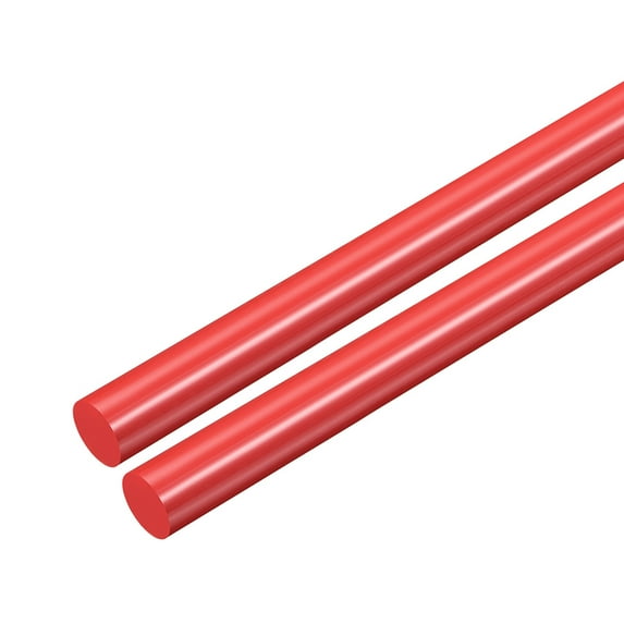 Uxcell Round Rod 5/16" Dia 20" Length Red Polyoxymethylene Rods ...