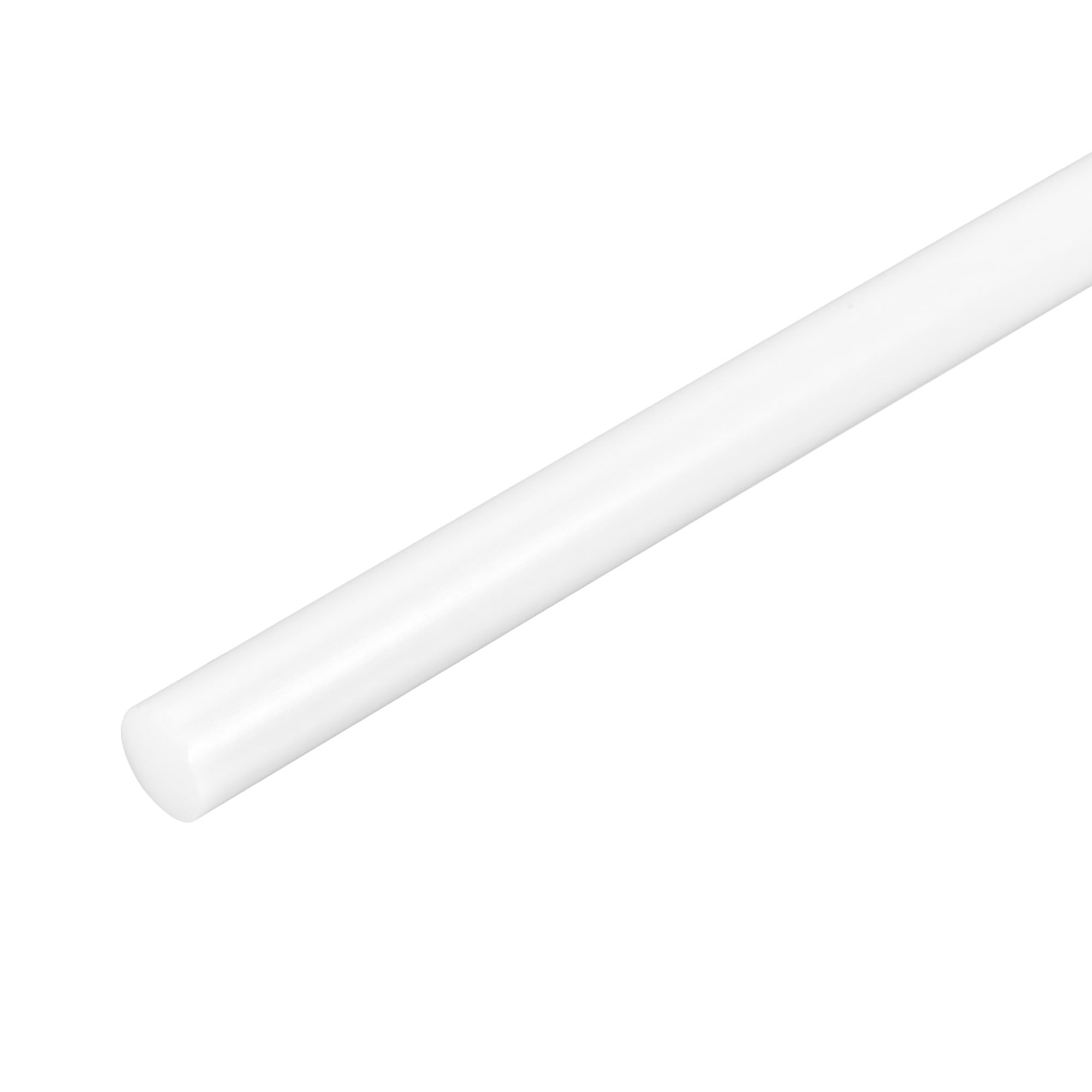 Uxcell Round Rod 5/16" Dia 20" Length White (POM) Polyoxymethylene Rods ...