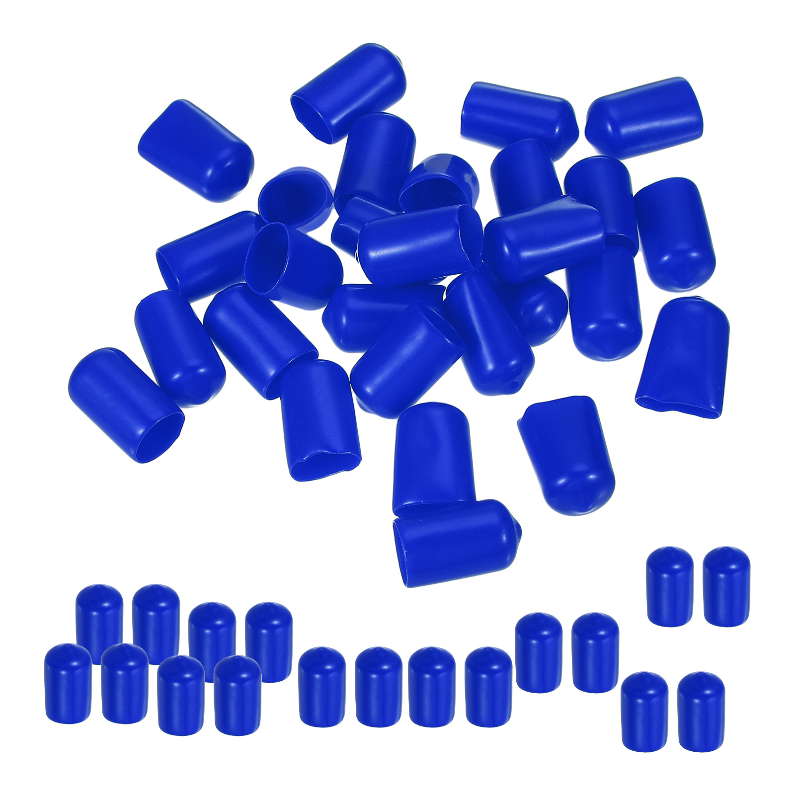 Uxcell Round Rubber End Caps Rubber Bolt Covers Caps Vinyl Rubber ...