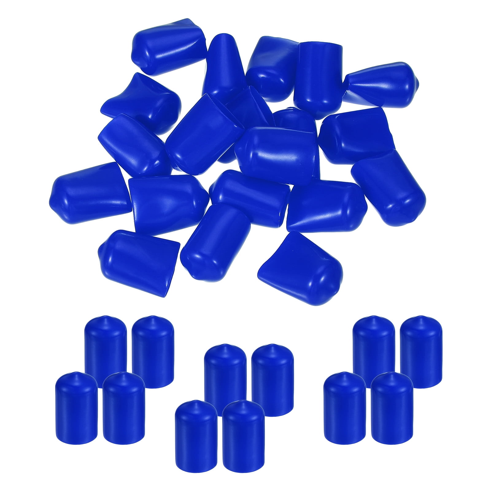 Uxcell Round Rubber End Caps Rubber Bolt Covers Caps Vinyl Rubber ...