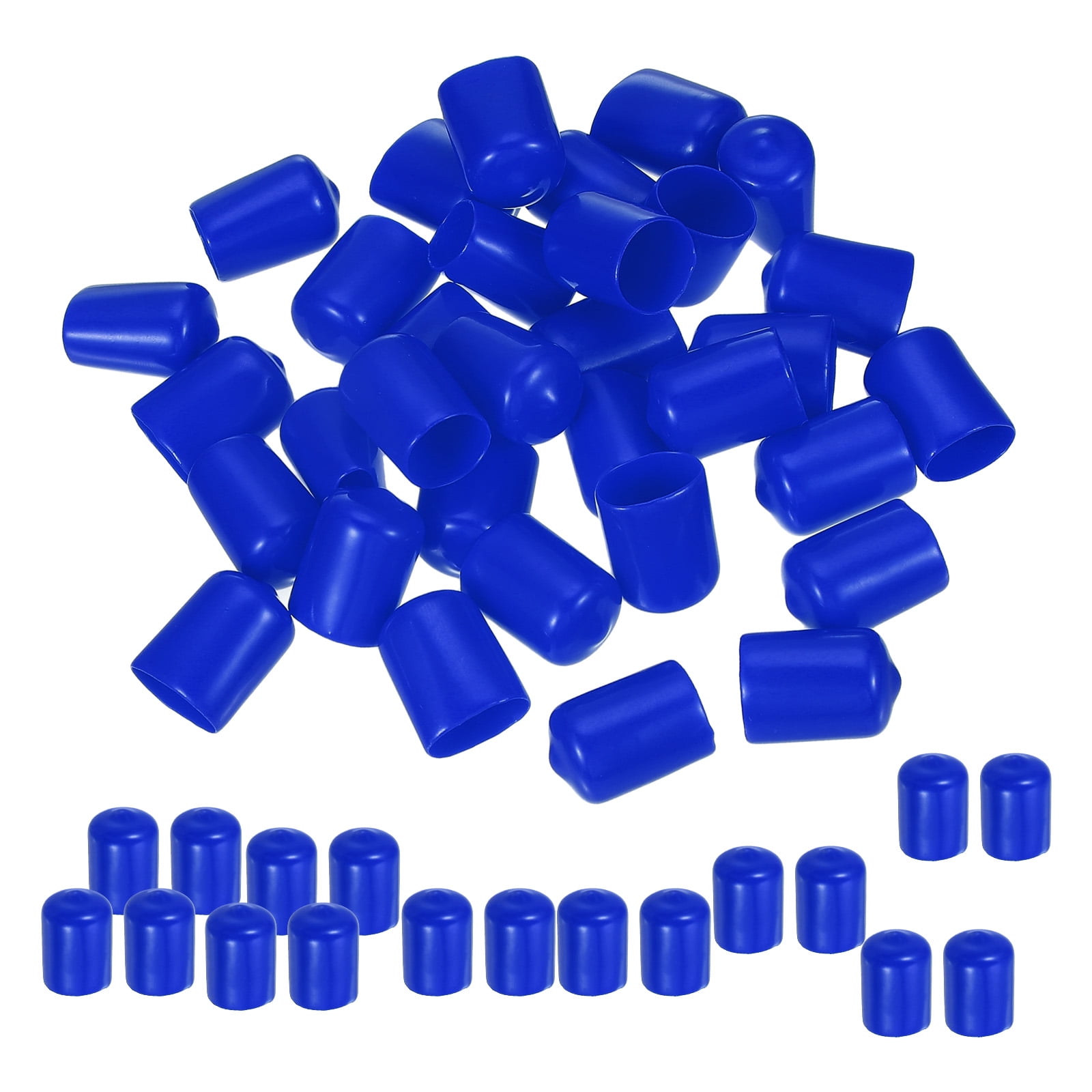 Uxcell Round Rubber End Caps Rubber Bolt Covers Caps Vinyl Rubber ...