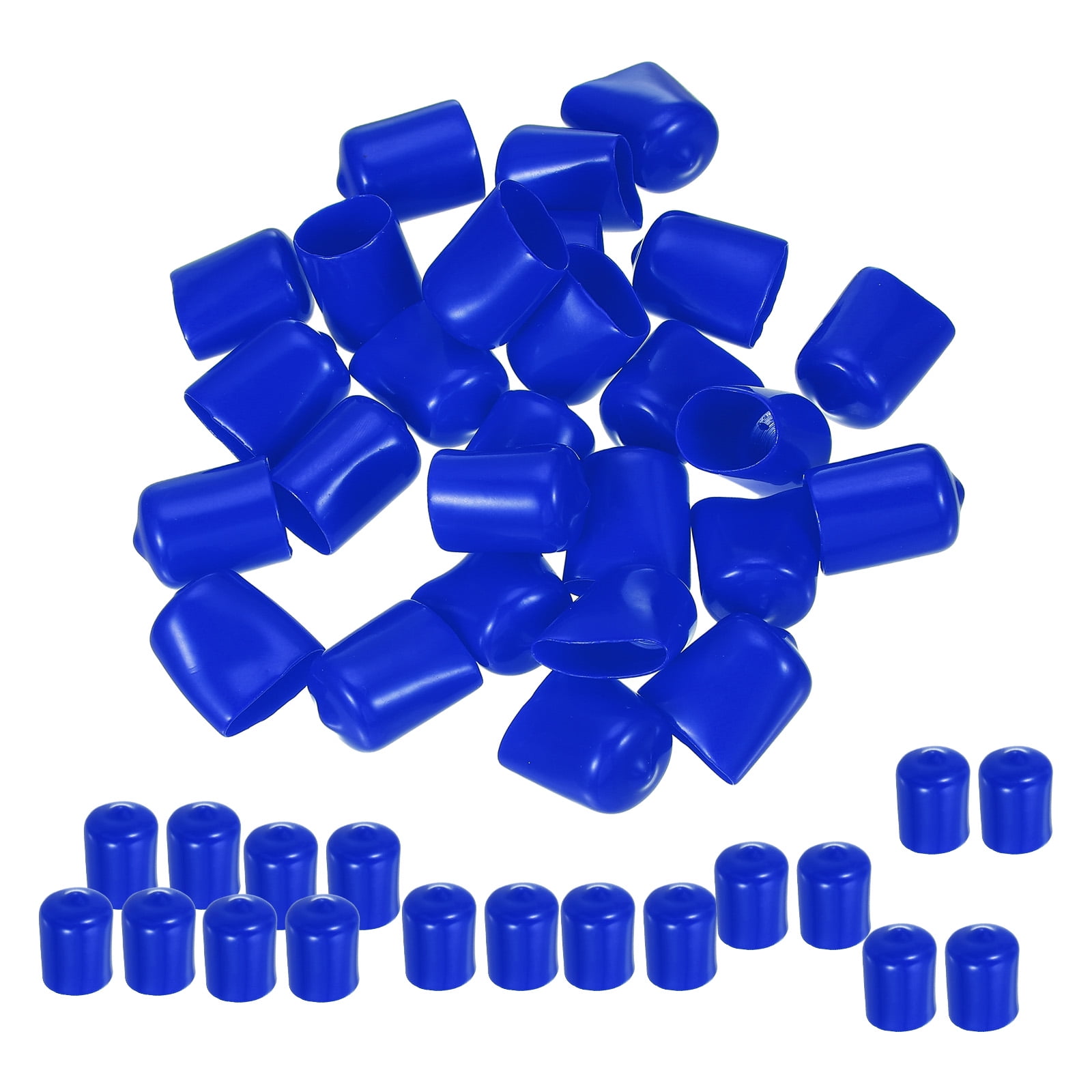 Uxcell Round Rubber End Caps Rubber Bolt Covers Caps Vinyl Rubber ...