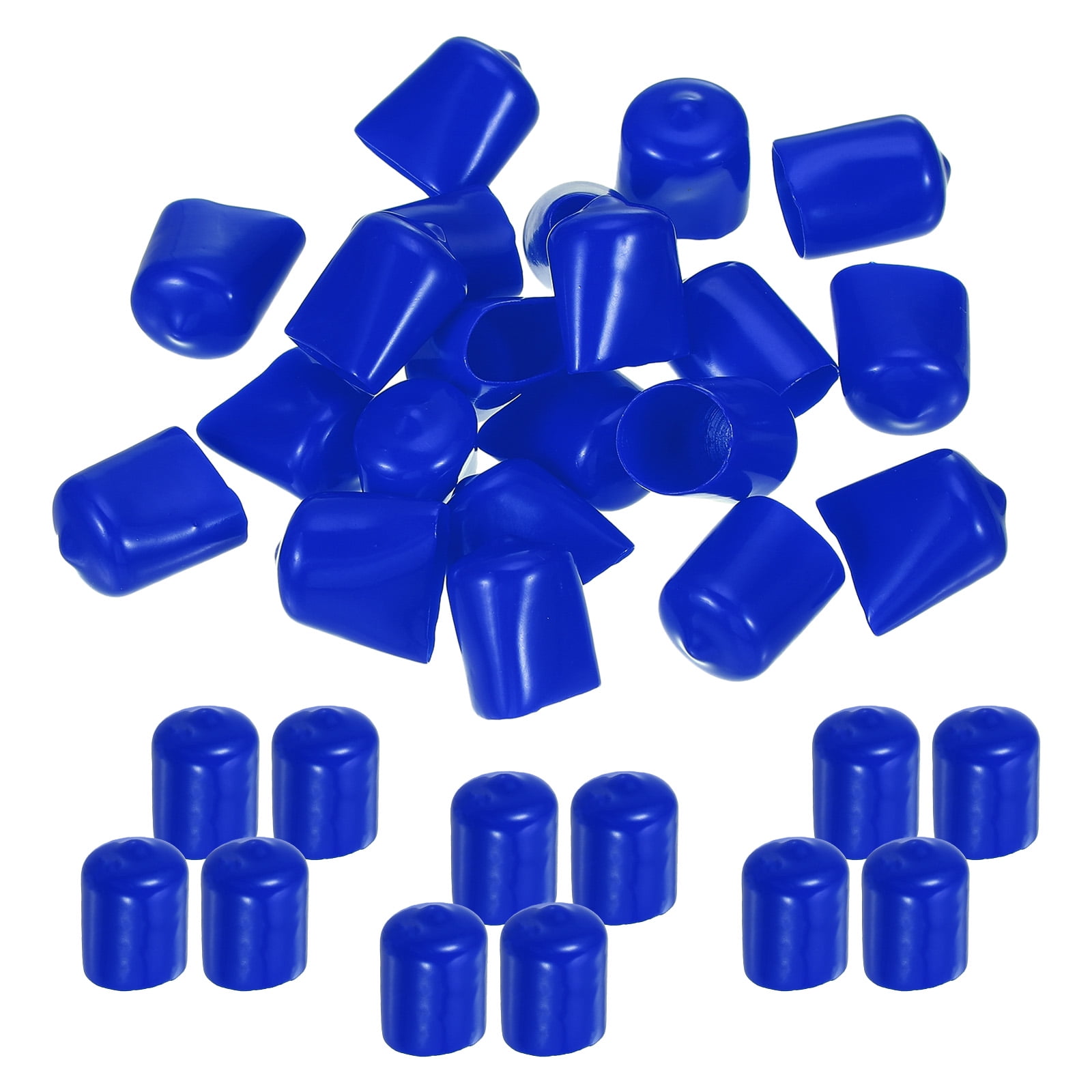 Uxcell Round Rubber End Caps Rubber Bolt Covers Caps Vinyl Rubber ...