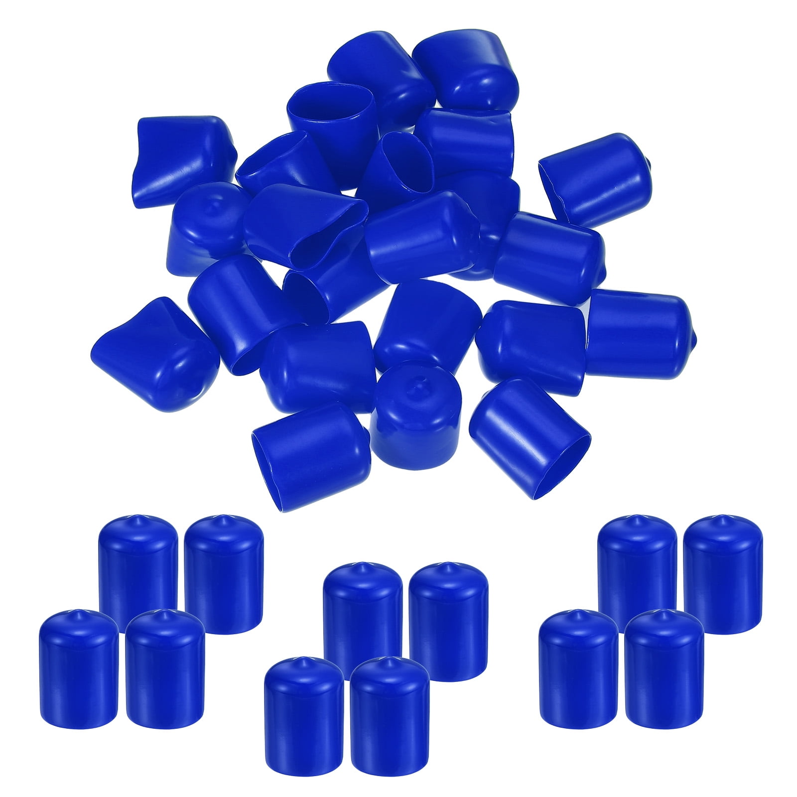 Uxcell Round Rubber End Caps Rubber Bolt Covers Caps Vinyl Rubber ...