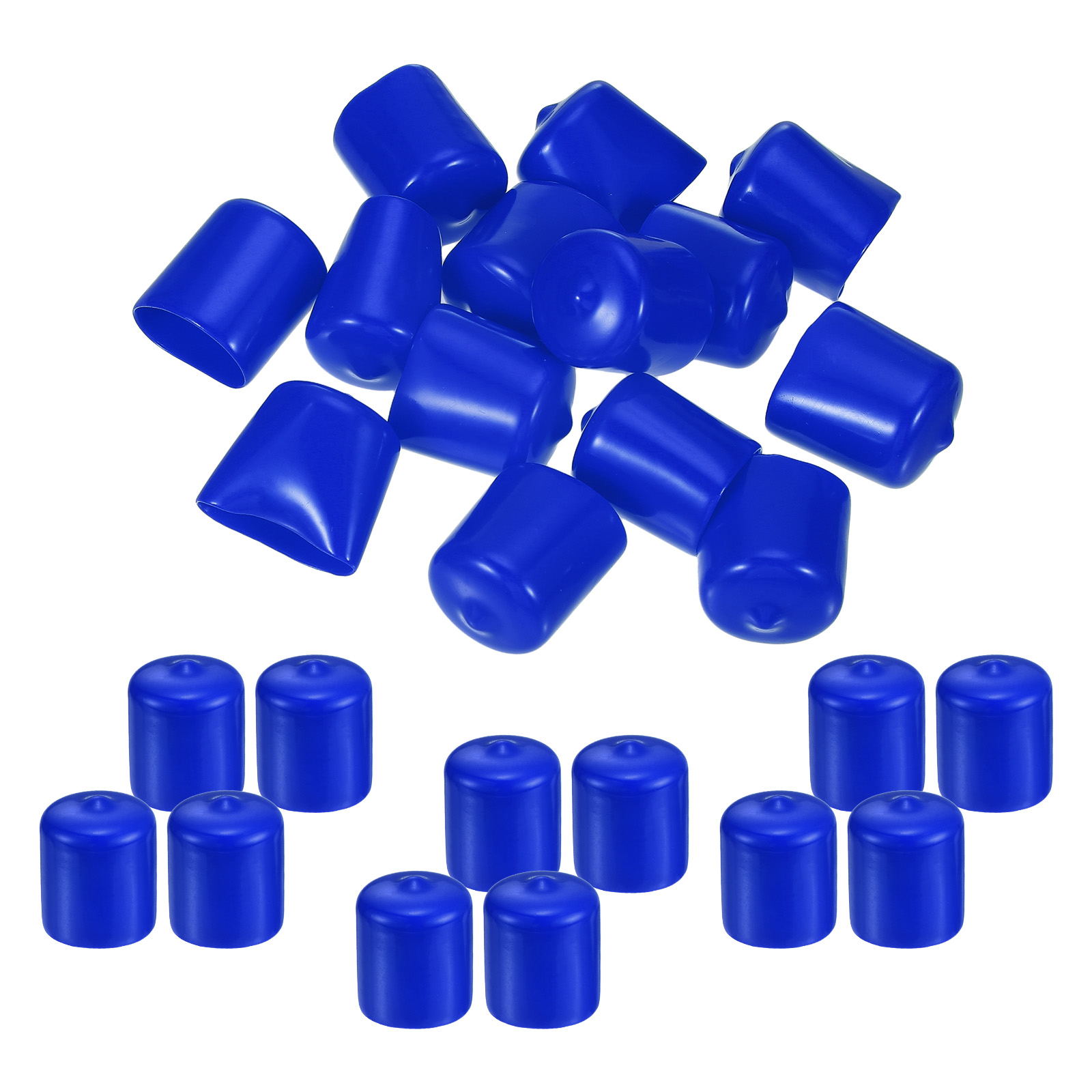 Uxcell Round Rubber End Caps Rubber Bolt Covers Caps Vinyl Rubber ...