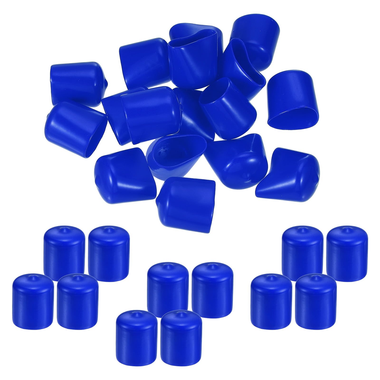 Uxcell Round Rubber End Caps Rubber Bolt Covers Caps Vinyl Rubber ...