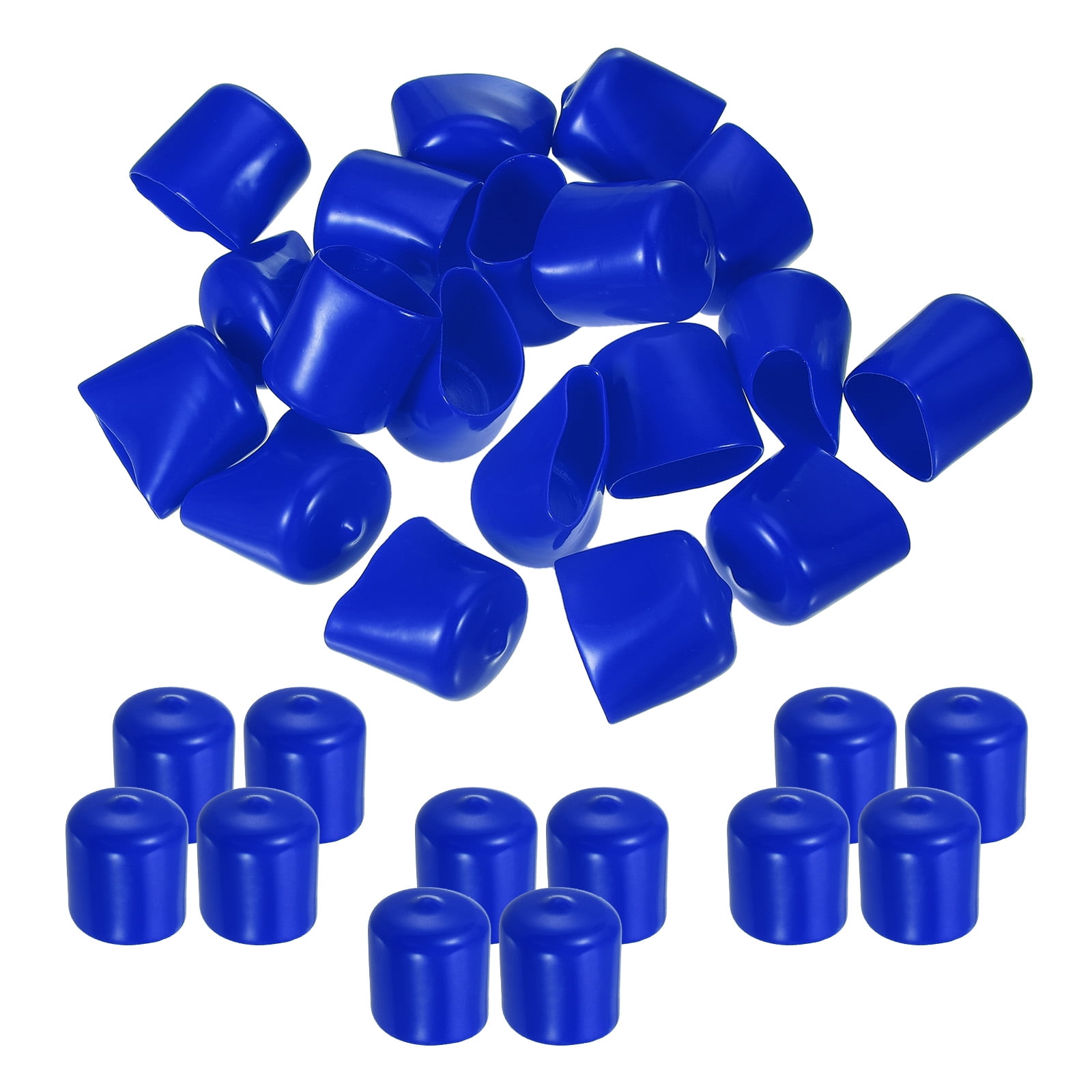 Uxcell Round Rubber End Caps Rubber Bolt Covers Caps Vinyl Rubber ...