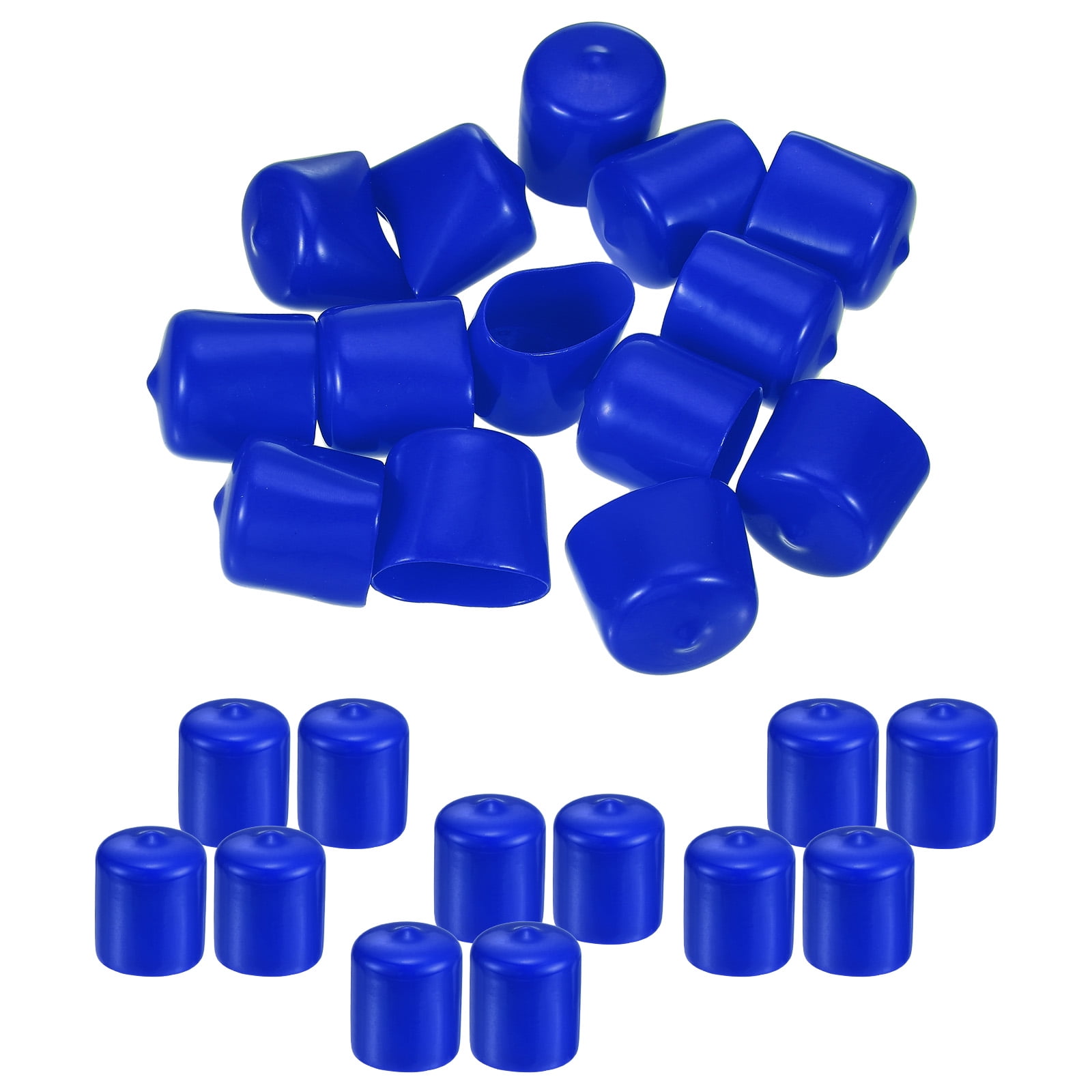 Uxcell Round Rubber End Caps Rubber Bolt Covers Caps Vinyl Rubber ...