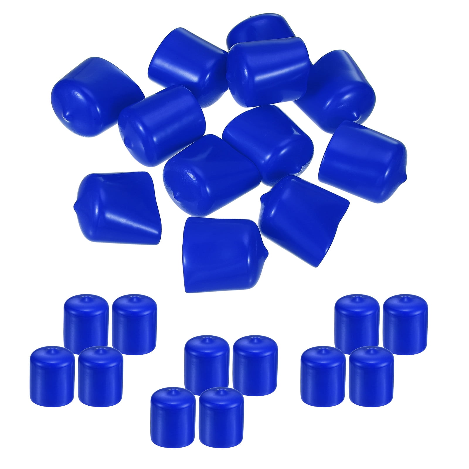 Uxcell Round Rubber End Caps Rubber Bolt Covers Caps Vinyl Rubber ...