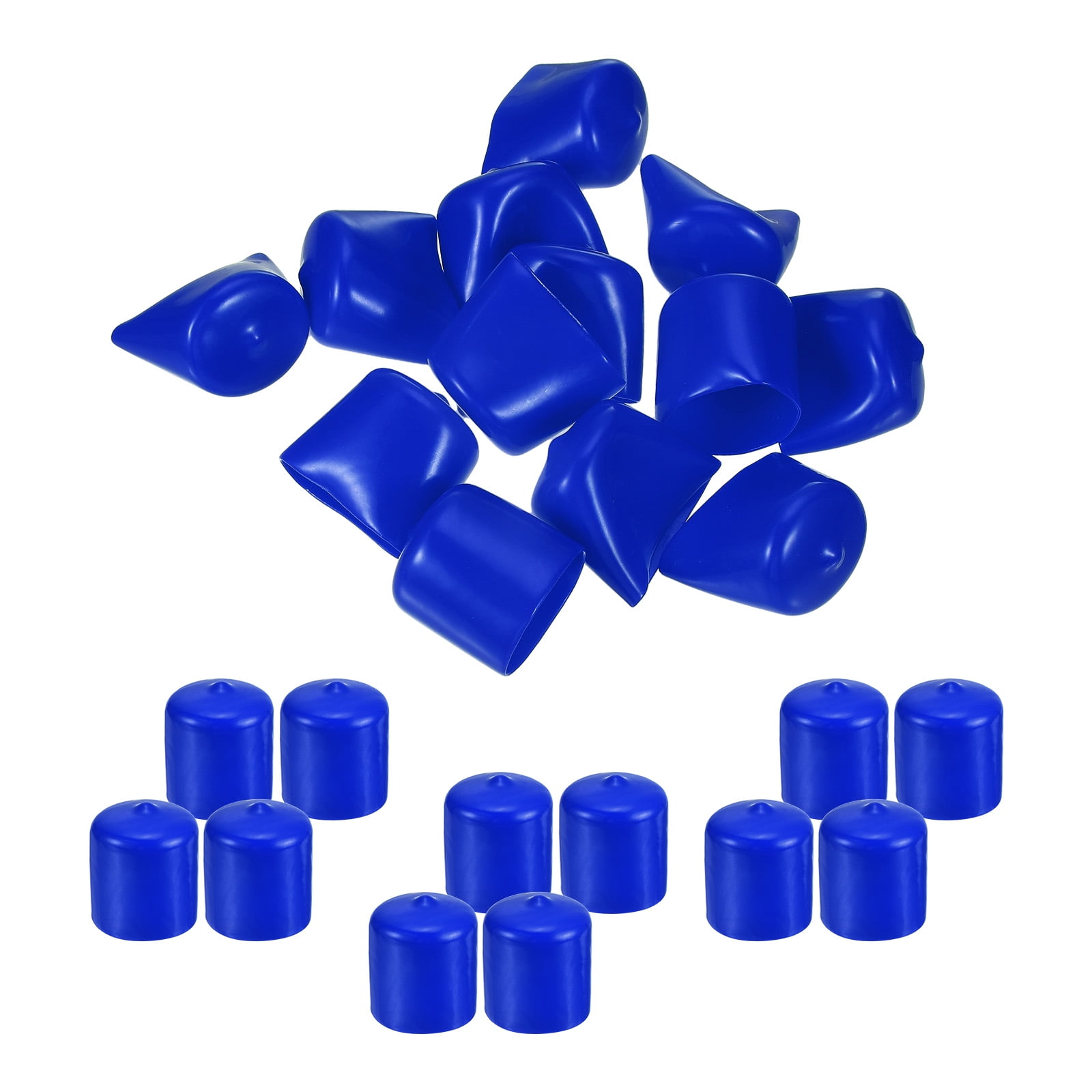 Uxcell Round Rubber End Caps Rubber Bolt Covers Caps Vinyl Rubber ...