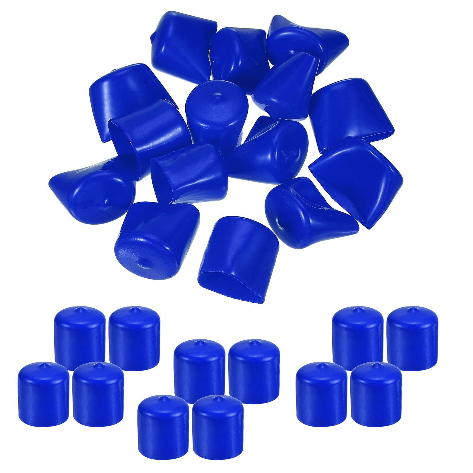 Uxcell Round Rubber End Caps Rubber Bolt Covers Caps Vinyl Rubber ...
