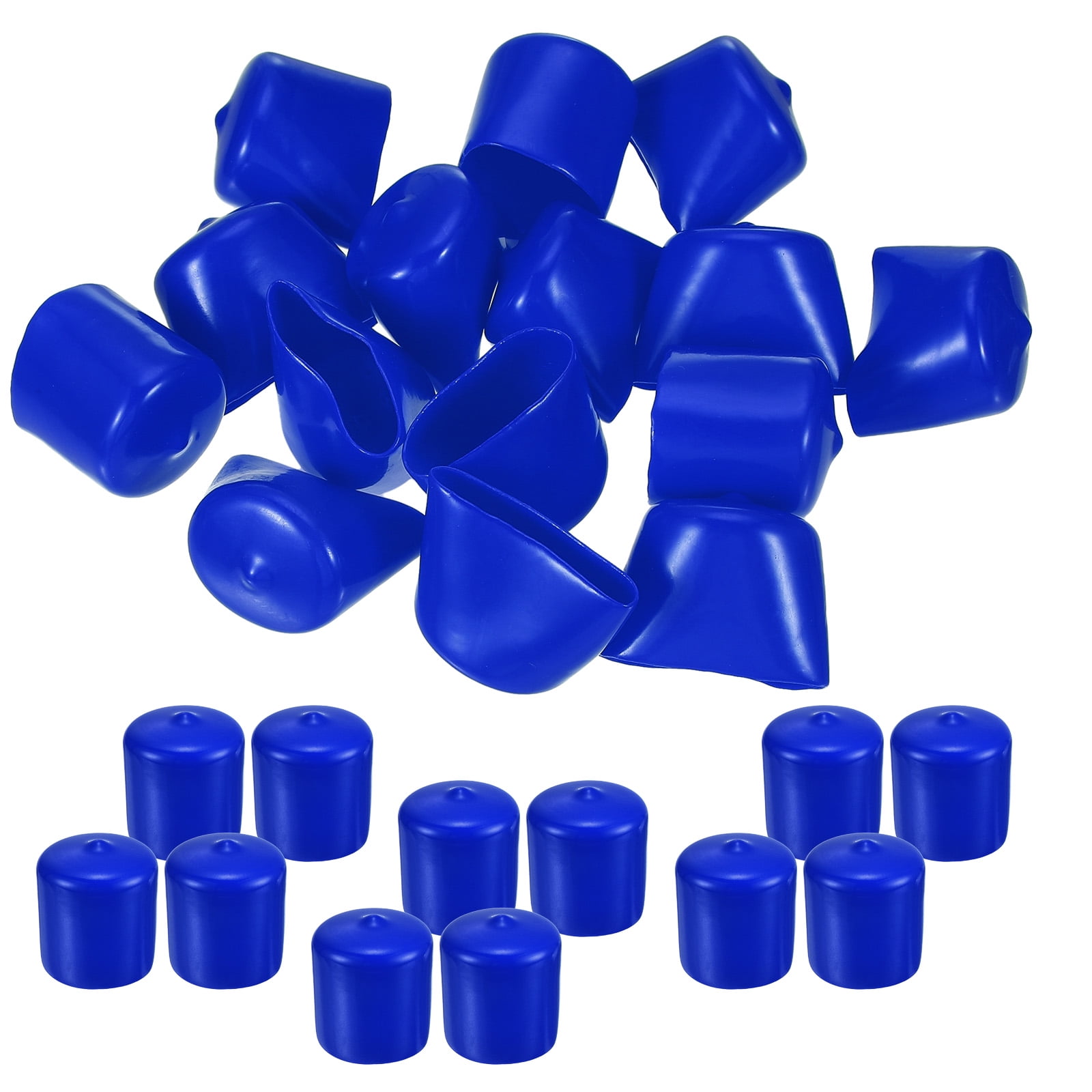 Uxcell Round Rubber End Caps Rubber Bolt Covers Caps Vinyl Rubber ...