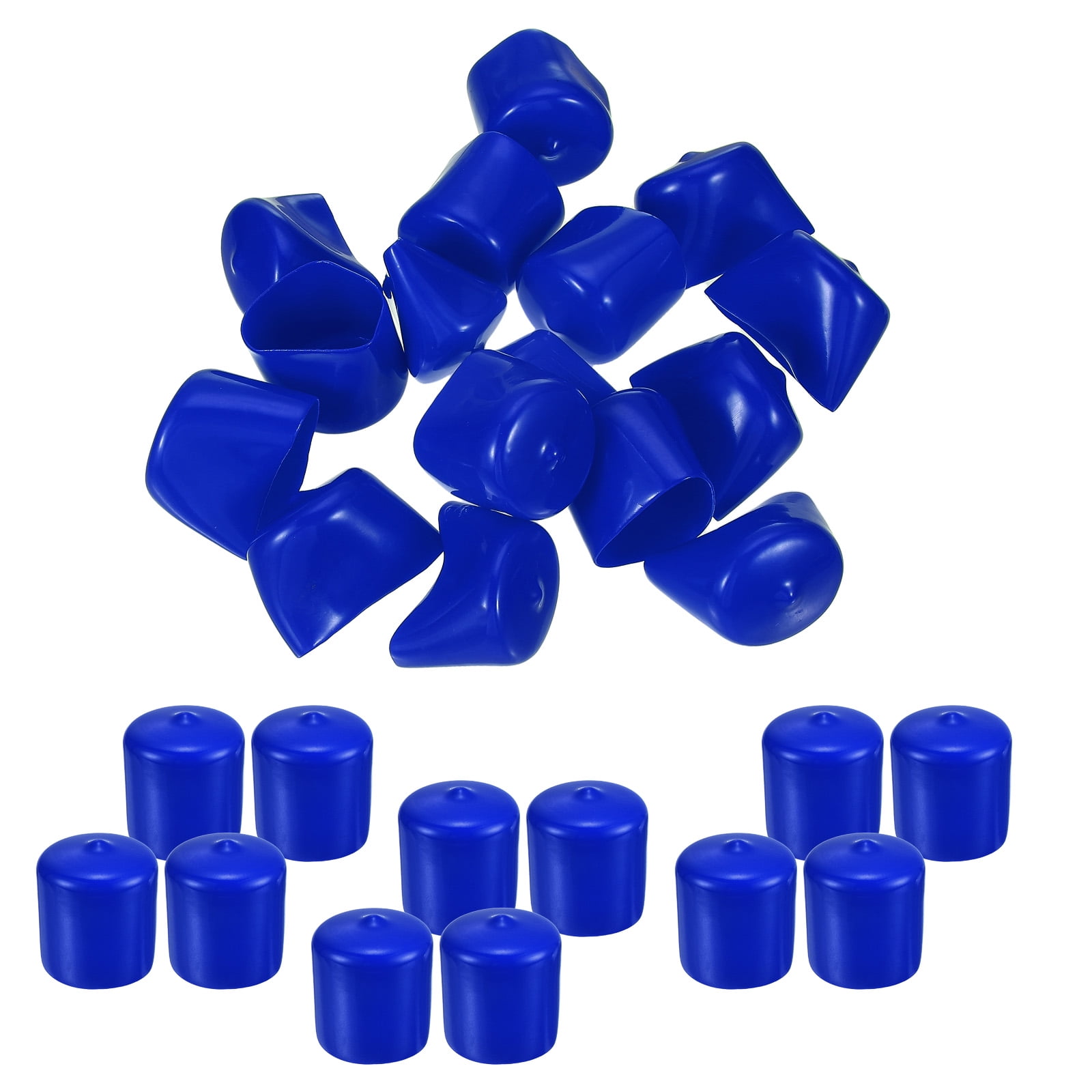 Uxcell Round Rubber End Caps Rubber Bolt Covers Caps Vinyl Rubber ...