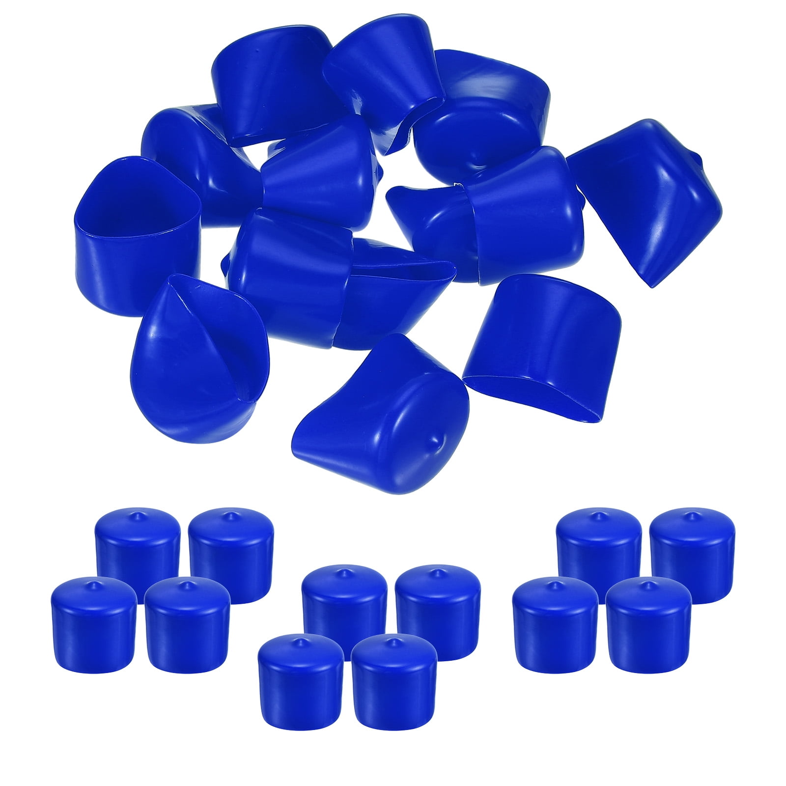 Uxcell Round Rubber End Caps Rubber Bolt Covers Caps Vinyl Rubber ...