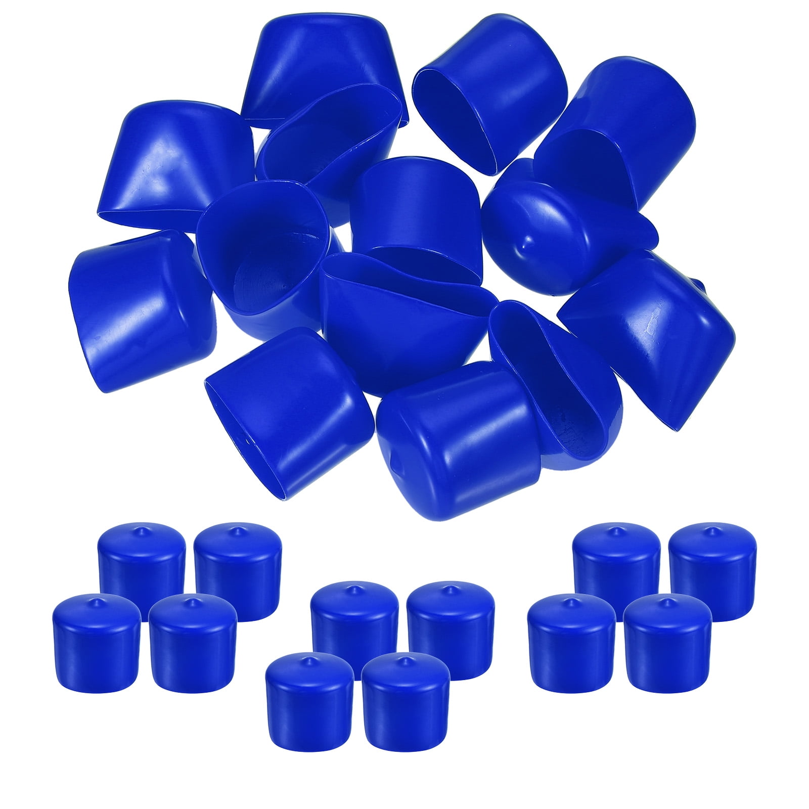 Uxcell Round Rubber End Caps Rubber Bolt Covers Caps Vinyl Rubber ...