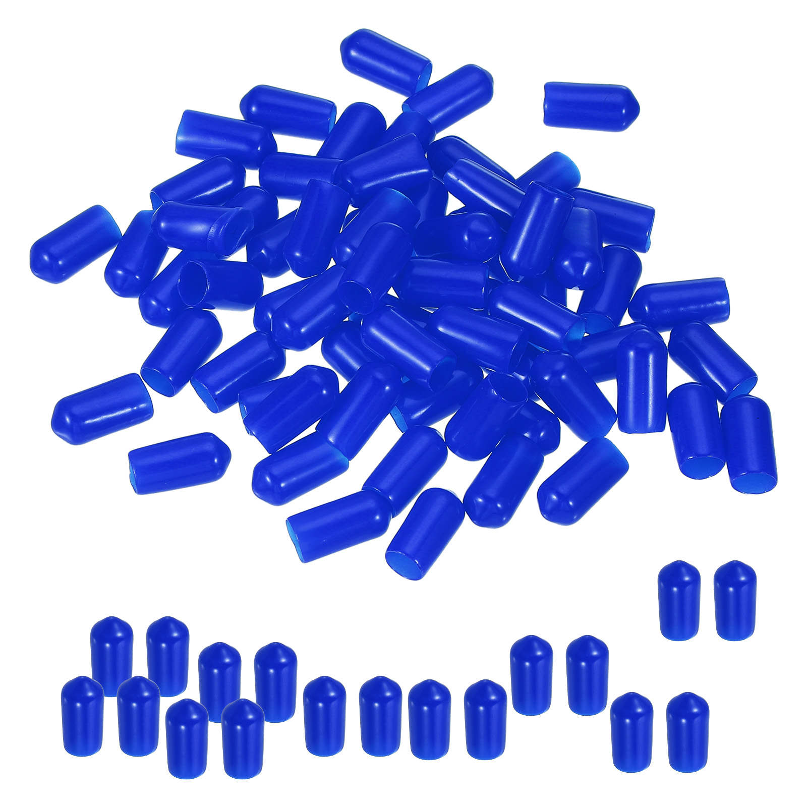 Uxcell Round Rubber End Caps Rubber Bolt Covers Caps Vinyl Rubber ...