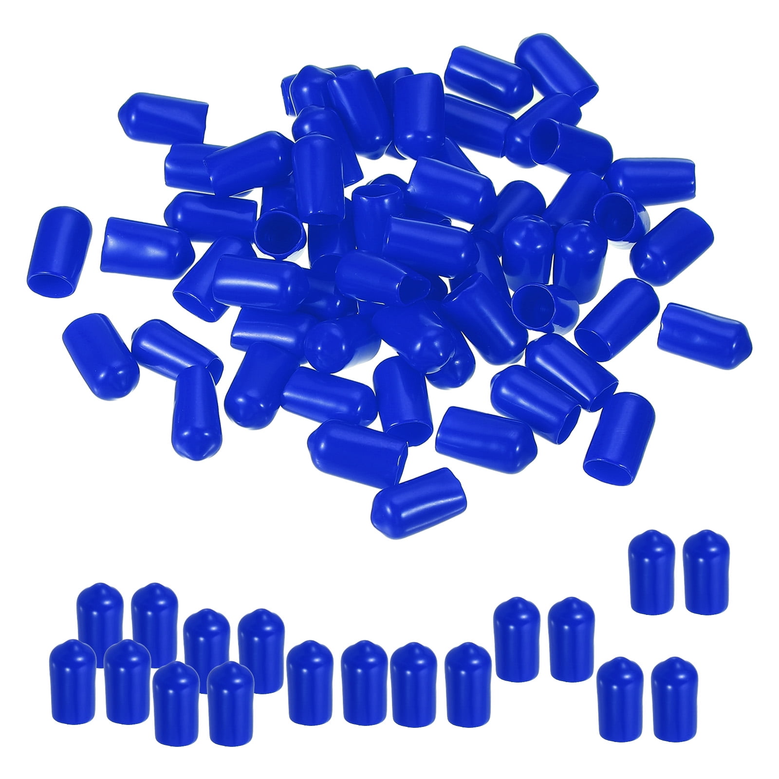 Uxcell Round Rubber End Caps Rubber Bolt Covers Caps Vinyl Rubber ...