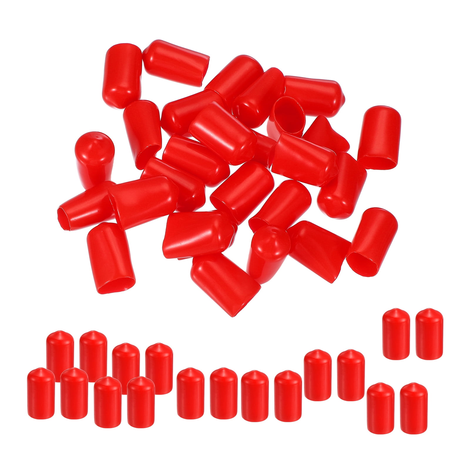 Uxcell Round Rubber End Caps Rubber Bolt Covers Caps Vinyl Rubber ...