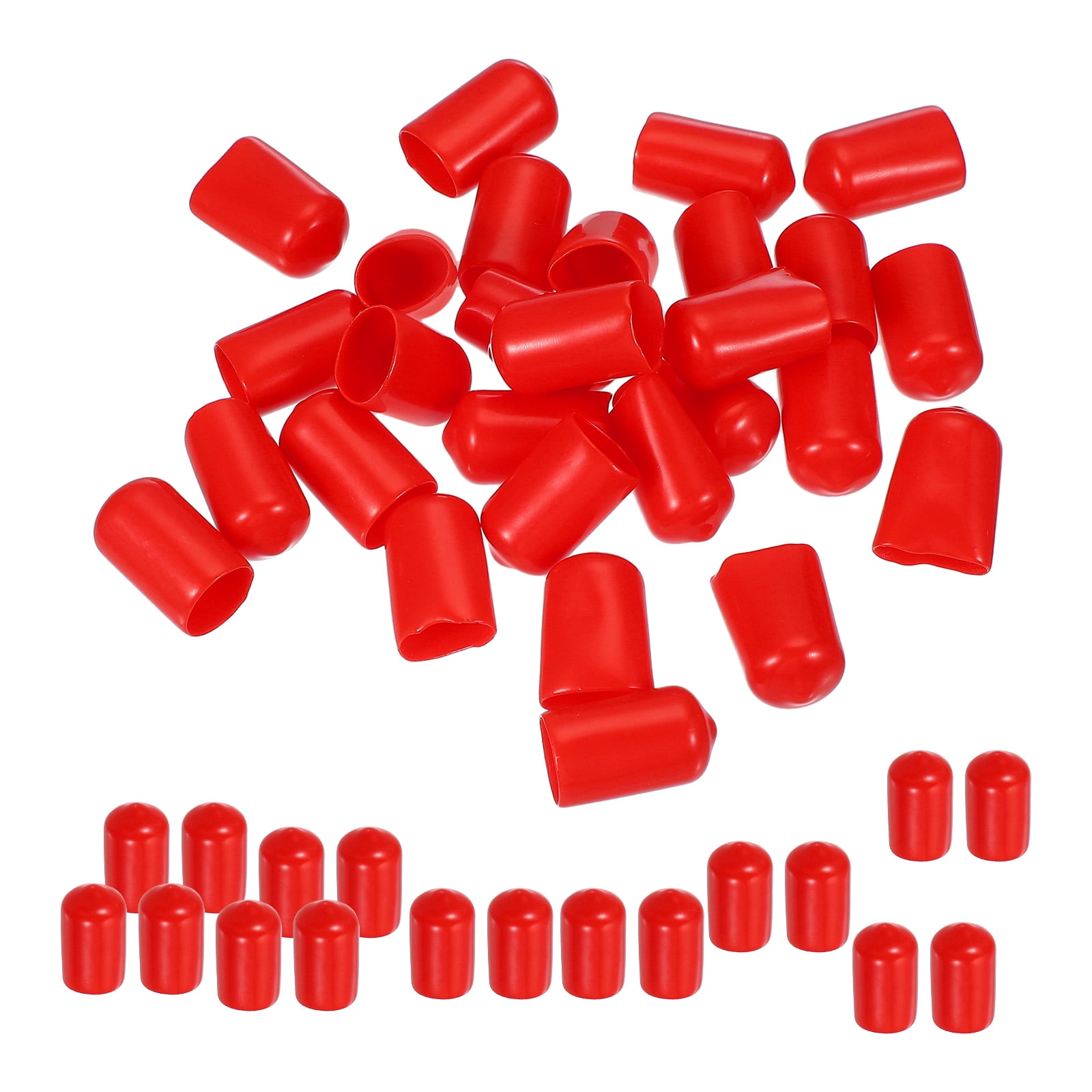 Uxcell Round Rubber End Caps Rubber Bolt Covers Caps Vinyl Rubber ...