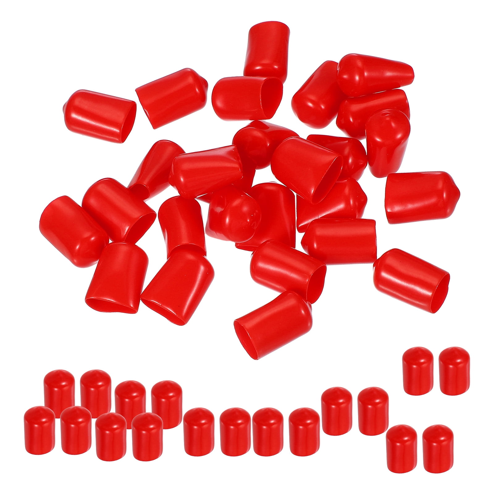 Uxcell Round Rubber End Caps Rubber Bolt Covers Caps Vinyl Rubber ...