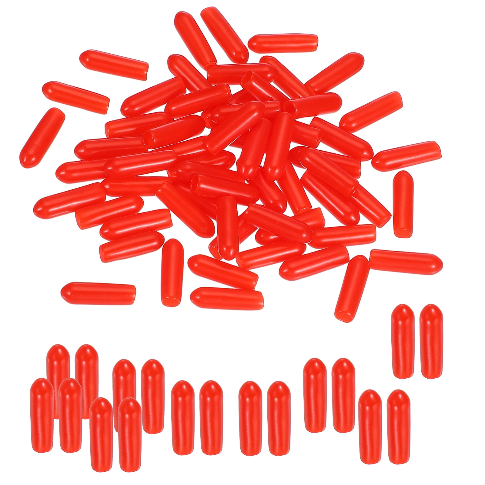 Uxcell Round Rubber End Caps Rubber Bolt Covers Caps Vinyl Rubber ...