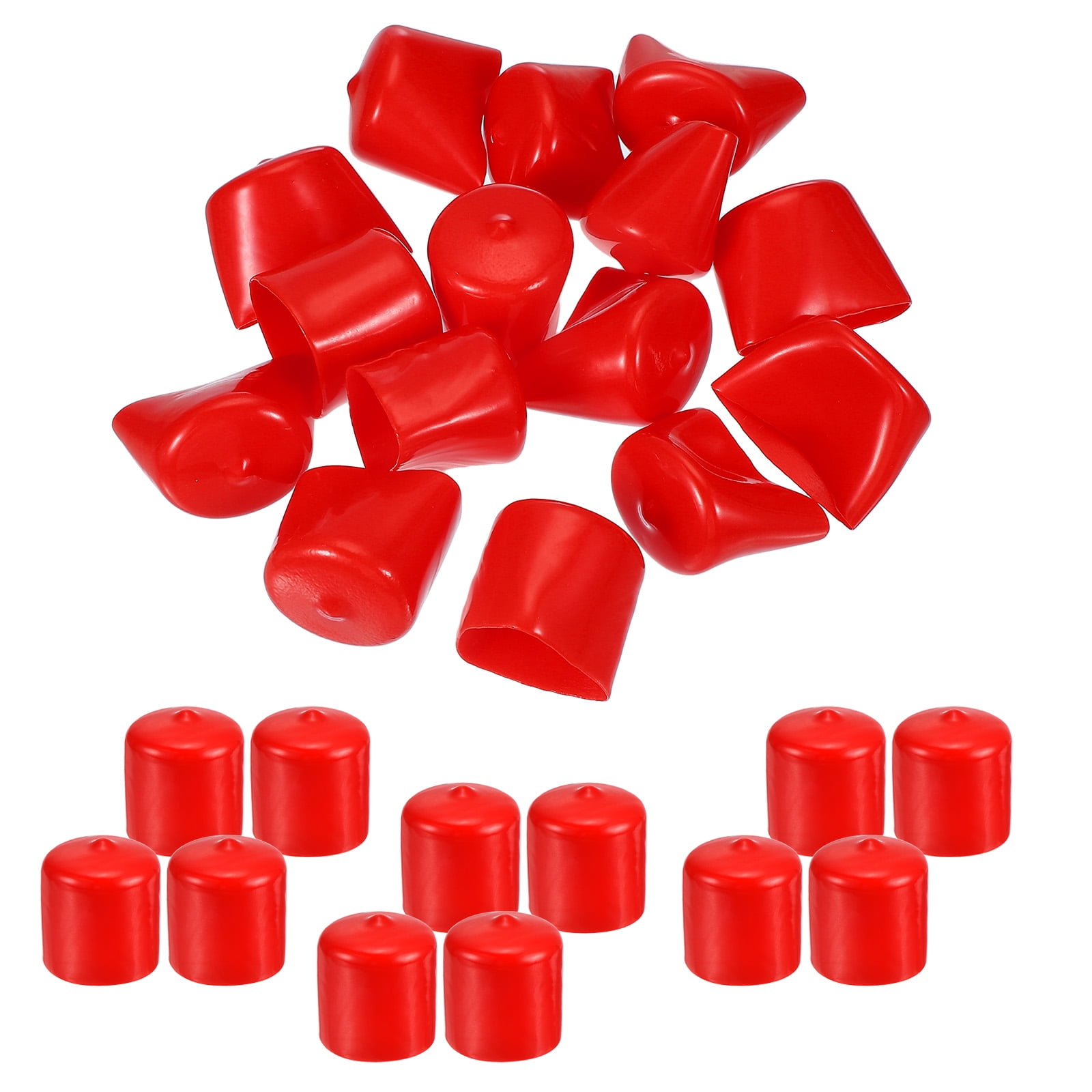 Uxcell Round Rubber End Caps Rubber Bolt Covers Caps Vinyl Rubber ...