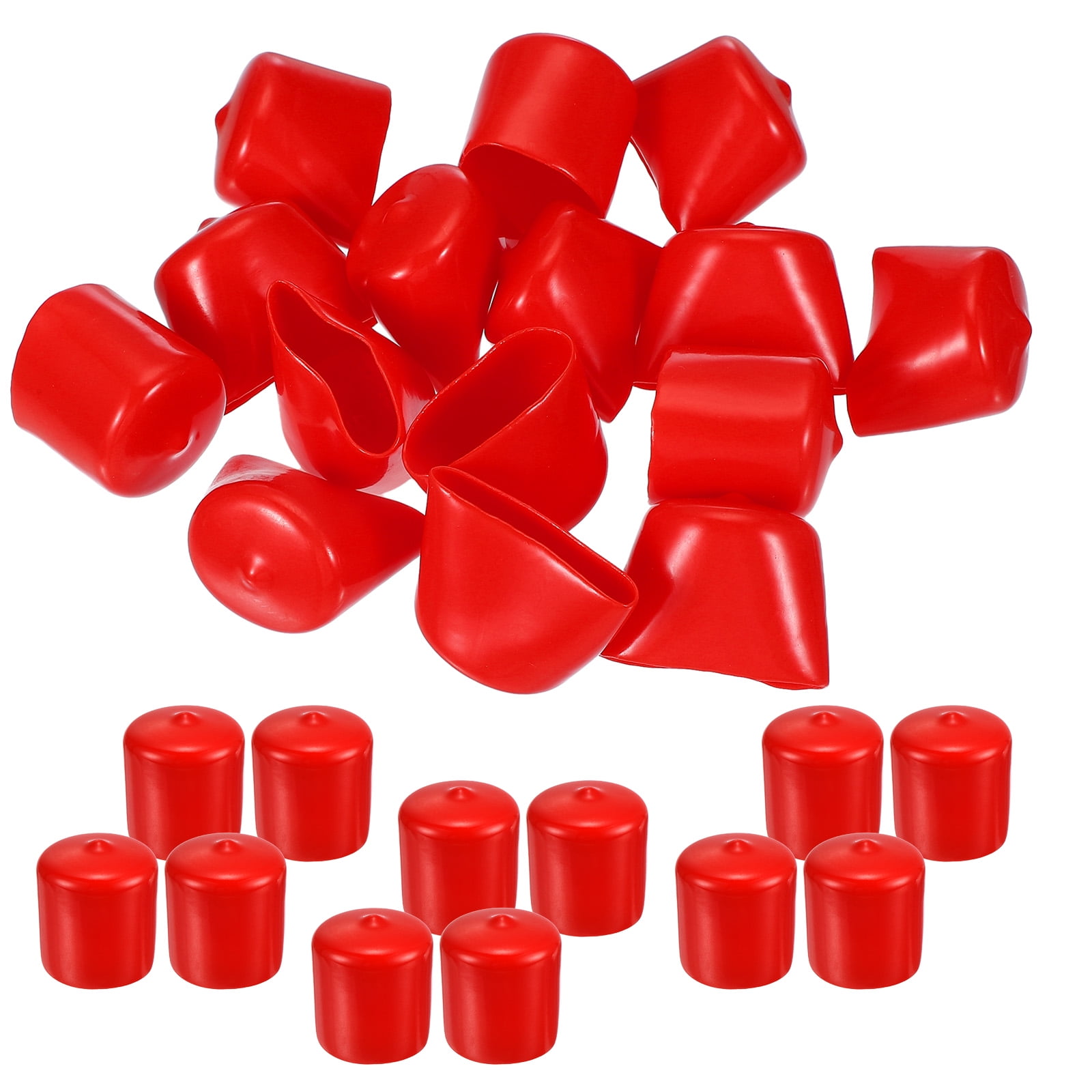 Uxcell Round Rubber End Caps Rubber Bolt Covers Caps Vinyl Rubber ...