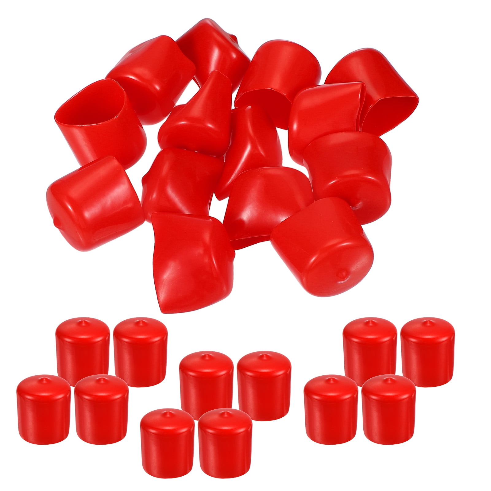 Uxcell Round Rubber End Caps Rubber Bolt Covers Caps Vinyl Rubber ...