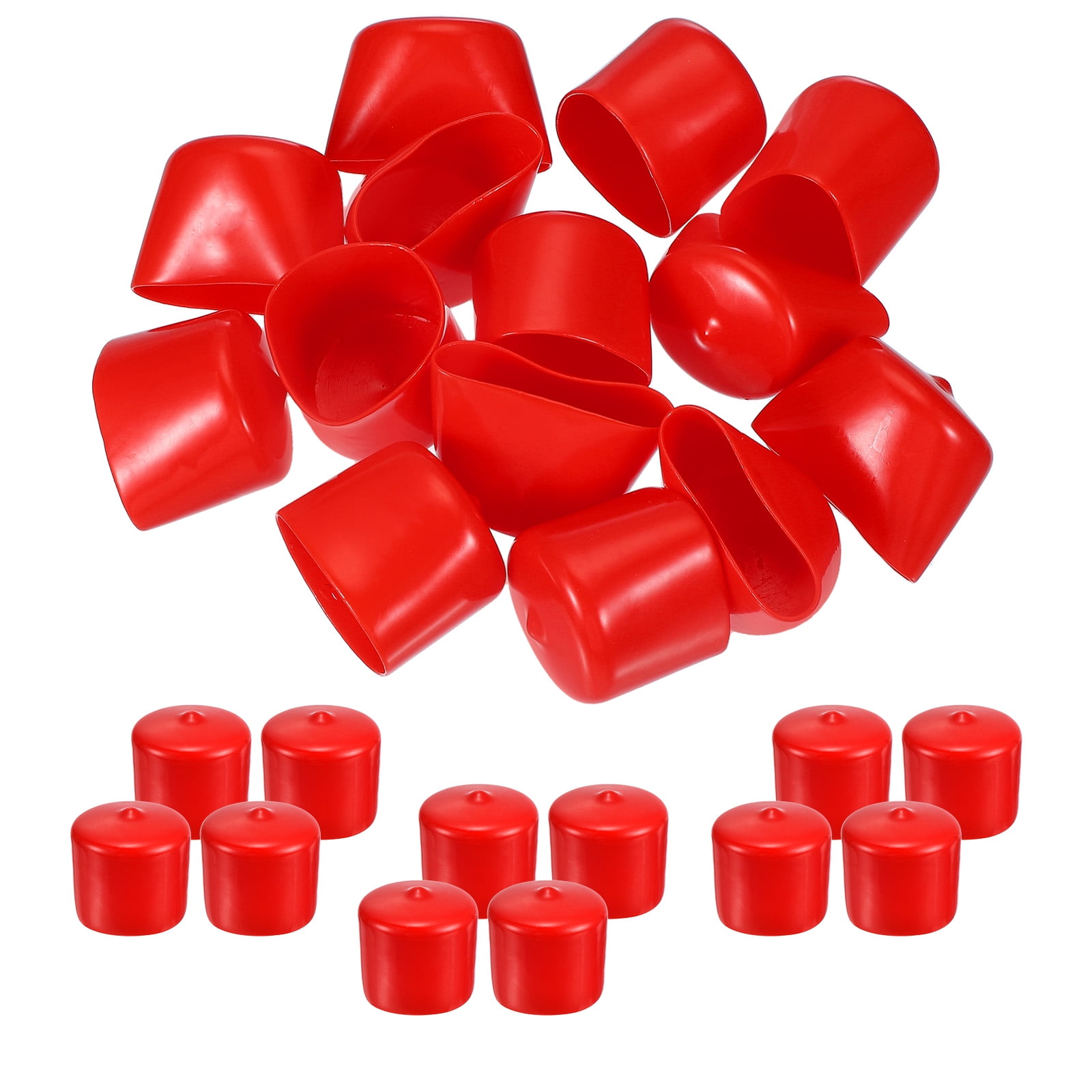 Uxcell Round Rubber End Caps Rubber Bolt Covers Caps Vinyl Rubber ...