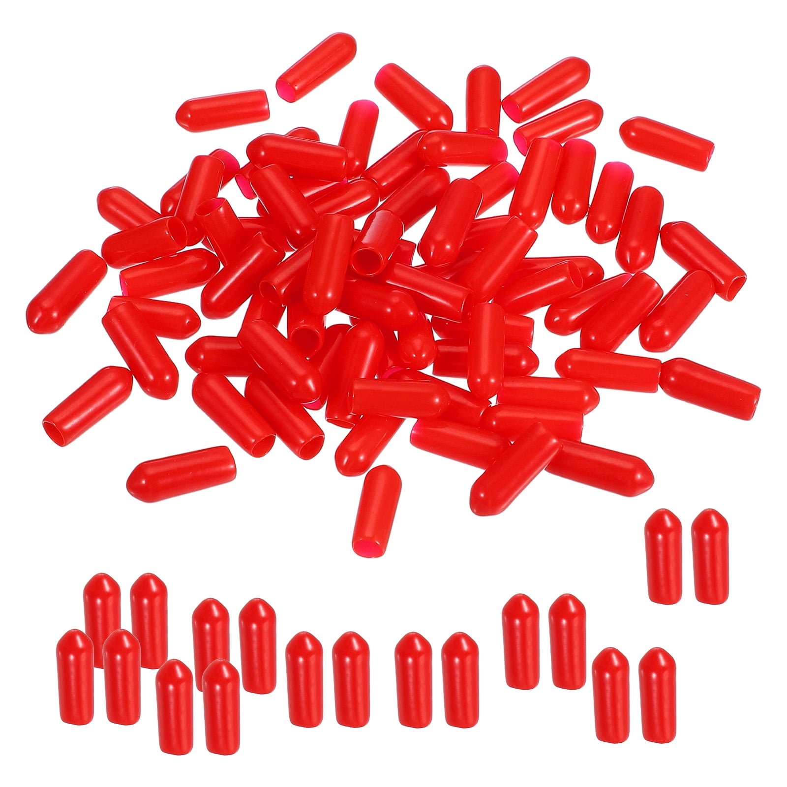 Uxcell Round Rubber End Caps Rubber Bolt Covers Caps Vinyl Rubber ...