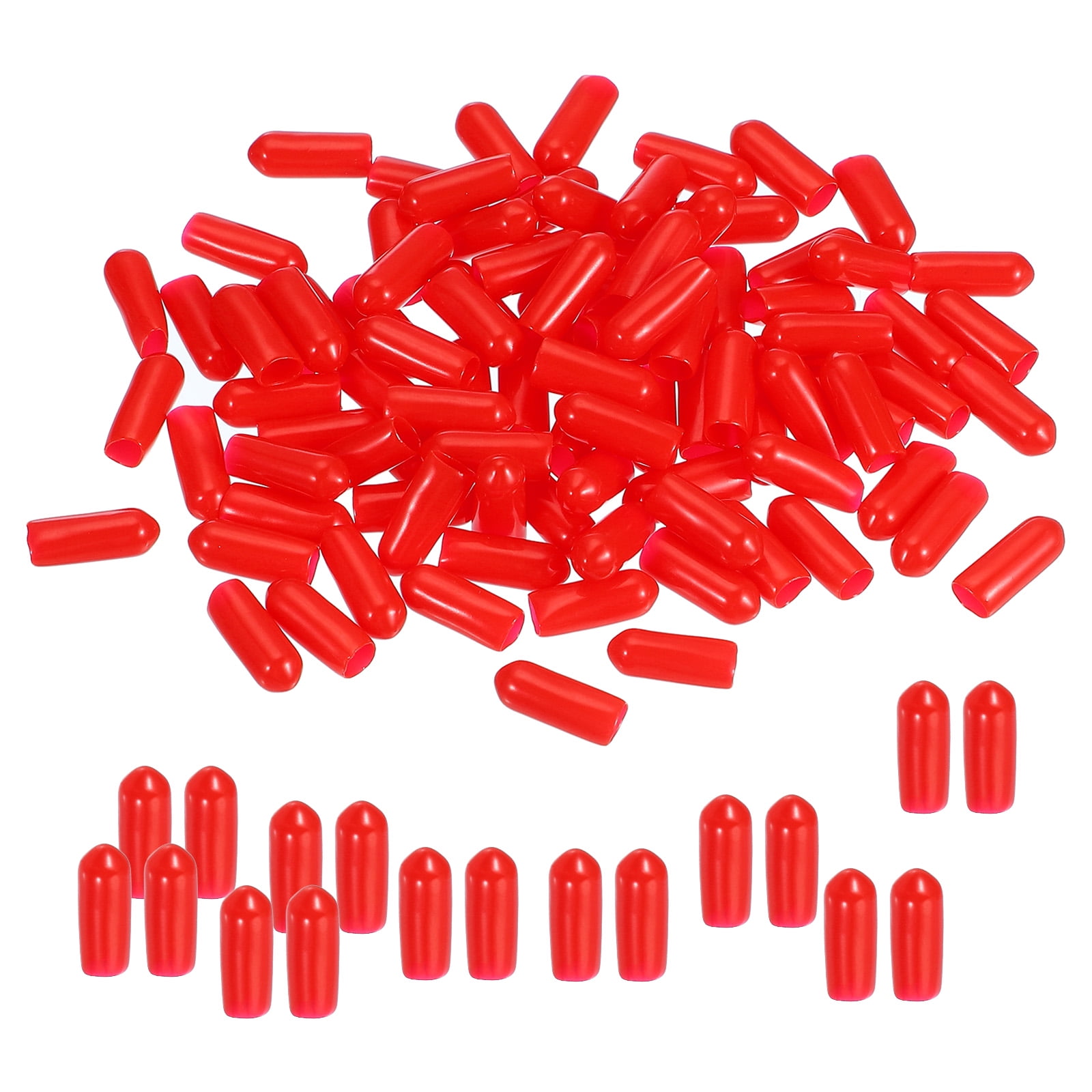 Uxcell Round Rubber End Caps Rubber Bolt Covers Caps Vinyl Rubber ...