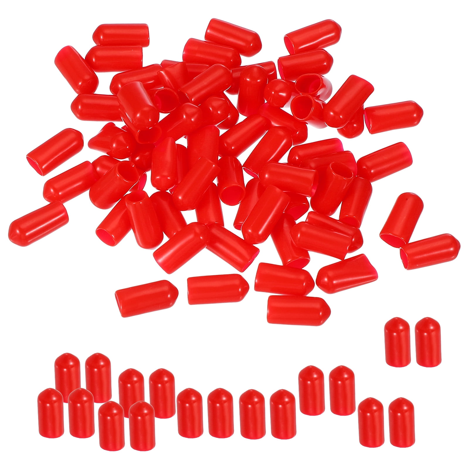 Uxcell Round Rubber End Caps Rubber Bolt Covers Caps Vinyl Rubber ...