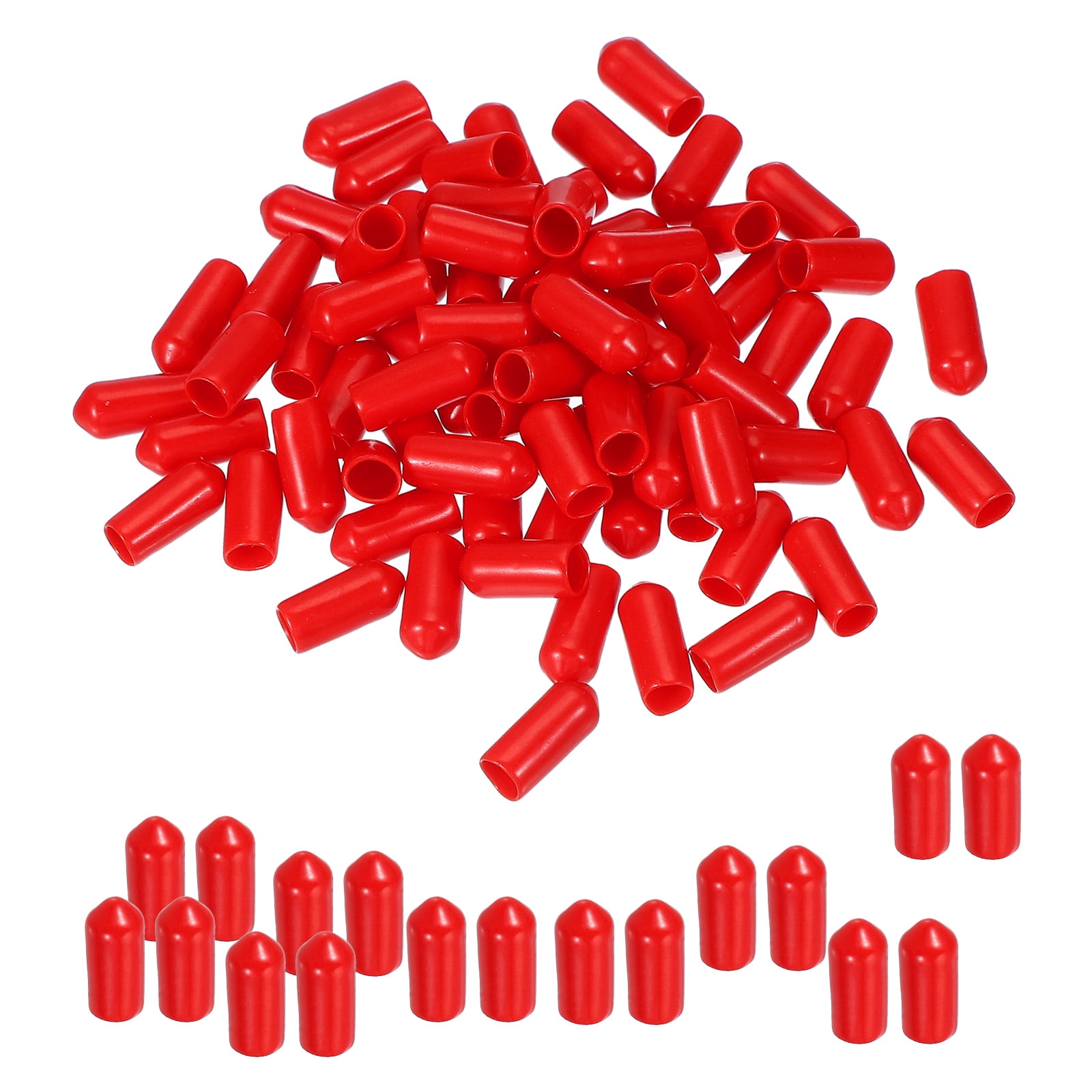 Uxcell Round Rubber End Caps Rubber Bolt Covers Caps Vinyl Rubber ...