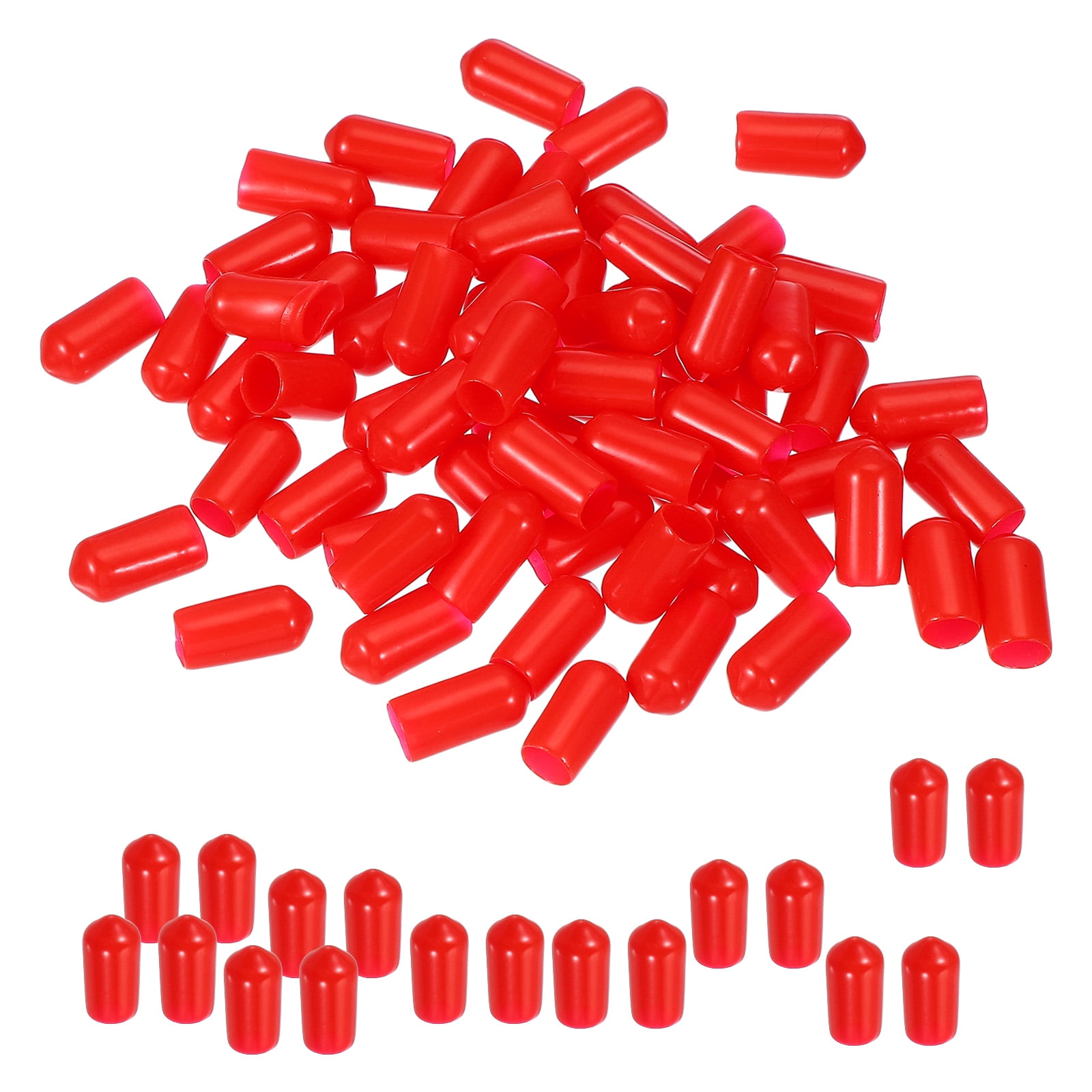 Uxcell Round Rubber End Caps Rubber Bolt Covers Caps Vinyl Rubber ...