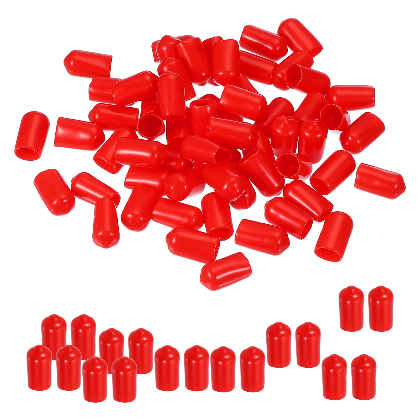 Uxcell Round Rubber End Caps Rubber Bolt Covers Caps Vinyl Rubber ...