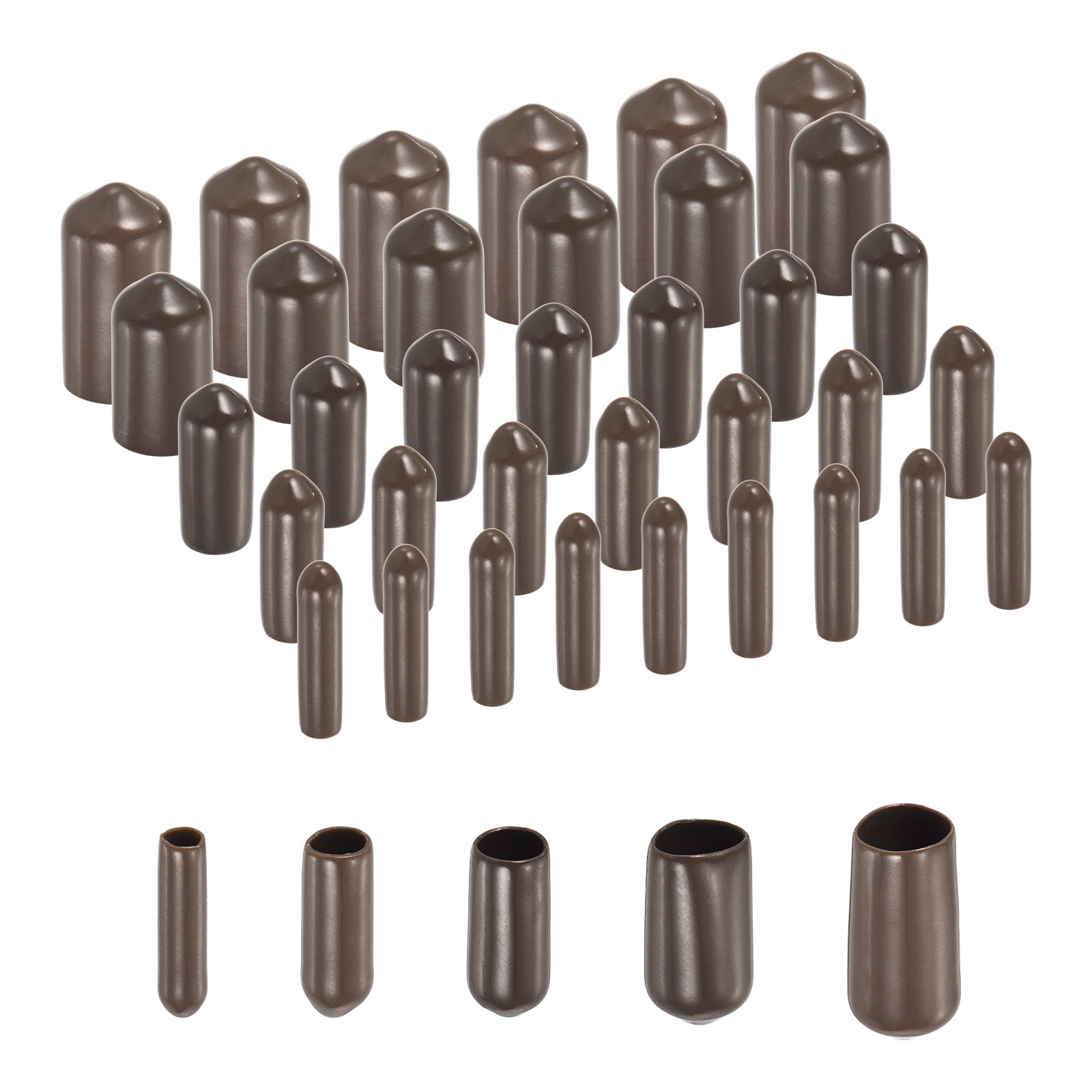 Uxcell Round Rubber End Caps Vinyl Cover Screw Thread Protector ...
