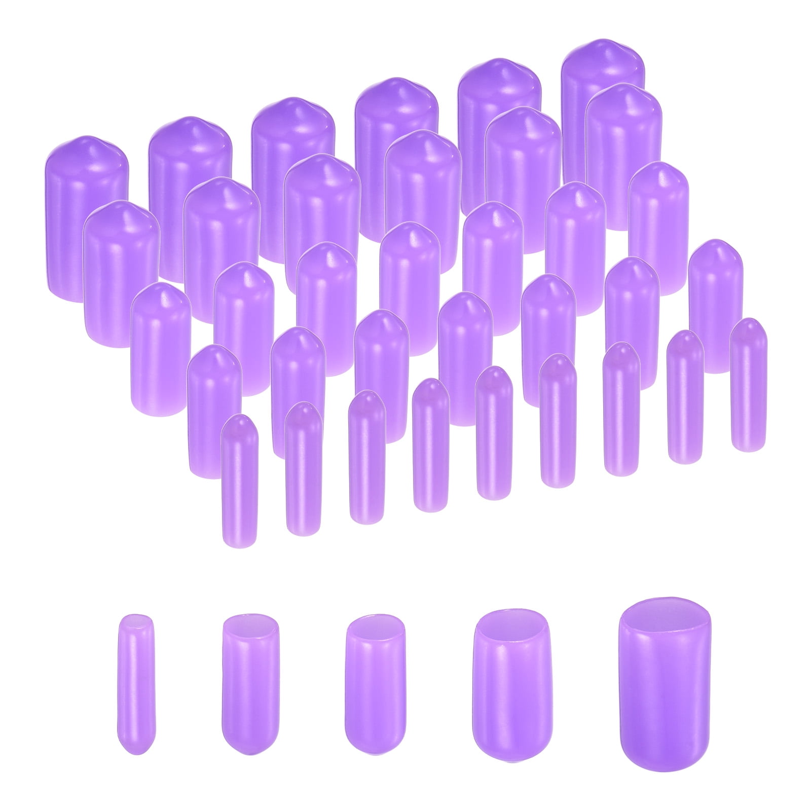 Uxcell Round Rubber End Caps Vinyl Cover Screw Thread Protector ...