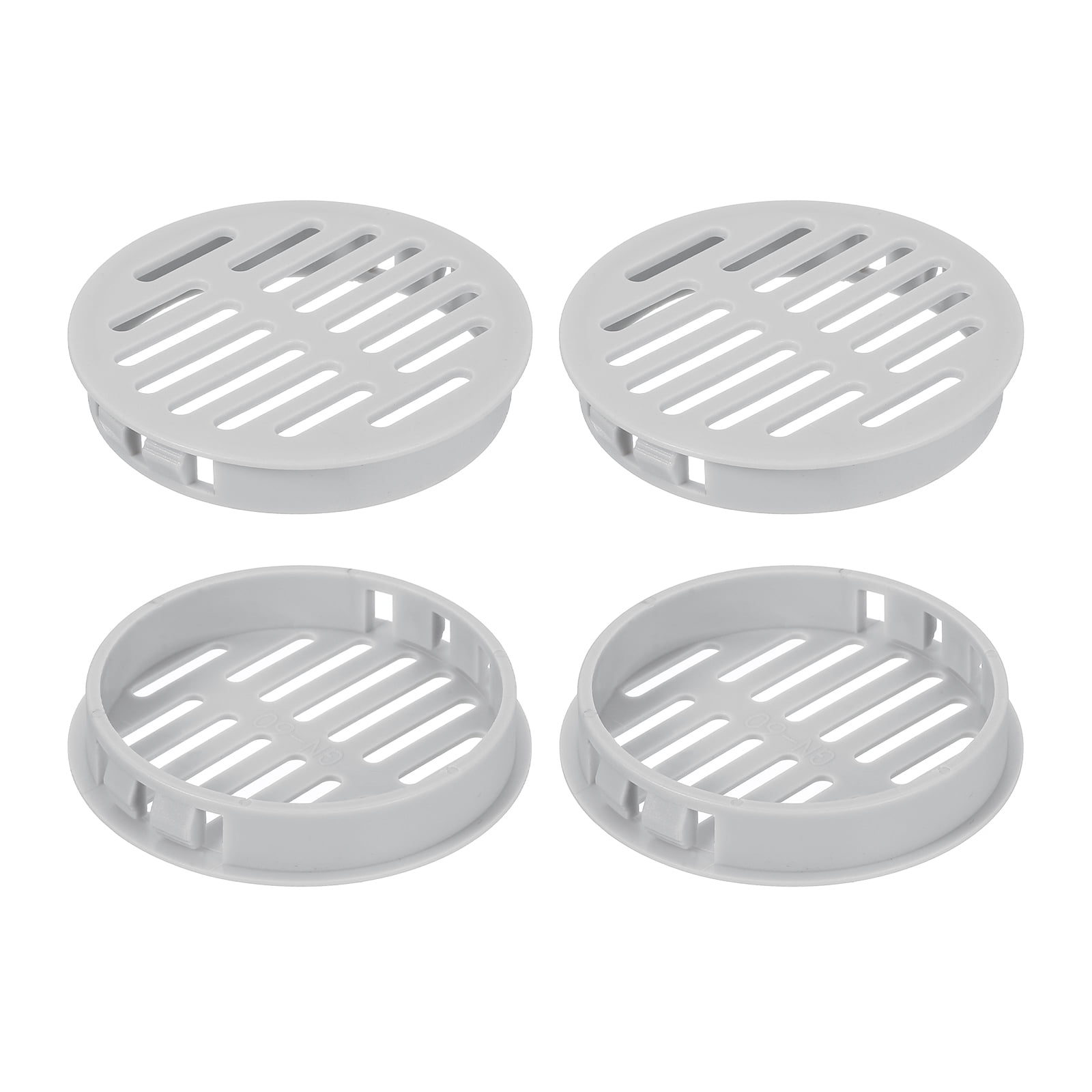 Uxcell Round Soffit Vents 2 inch, 4Pcs Light Grey Plastic 60mm Soffit ...