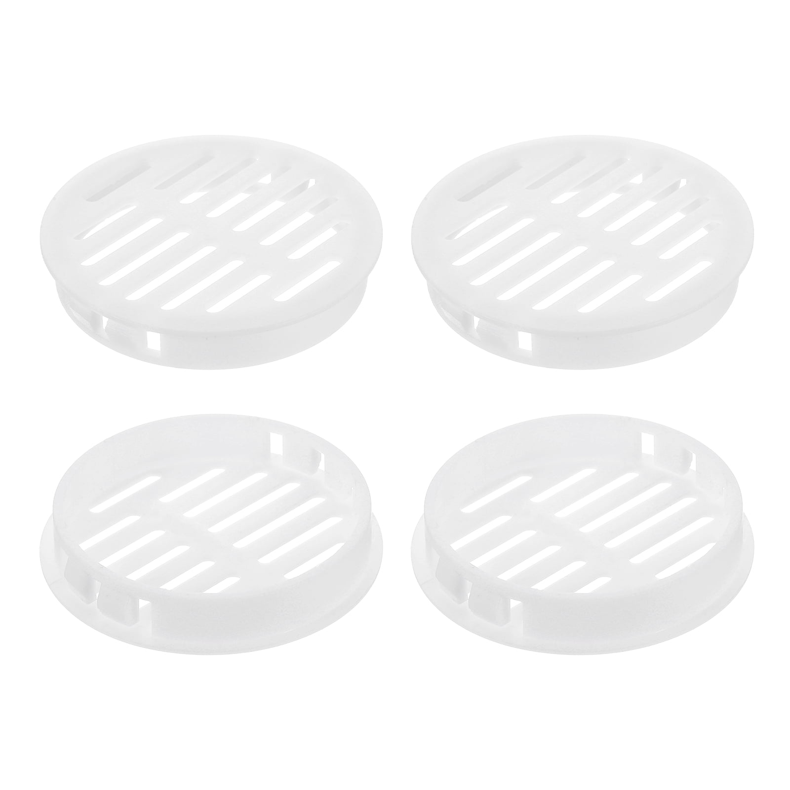 Uxcell Round Soffit Vents 2 inch, 4Pcs White Plastic 60mm Soffit Vent ...