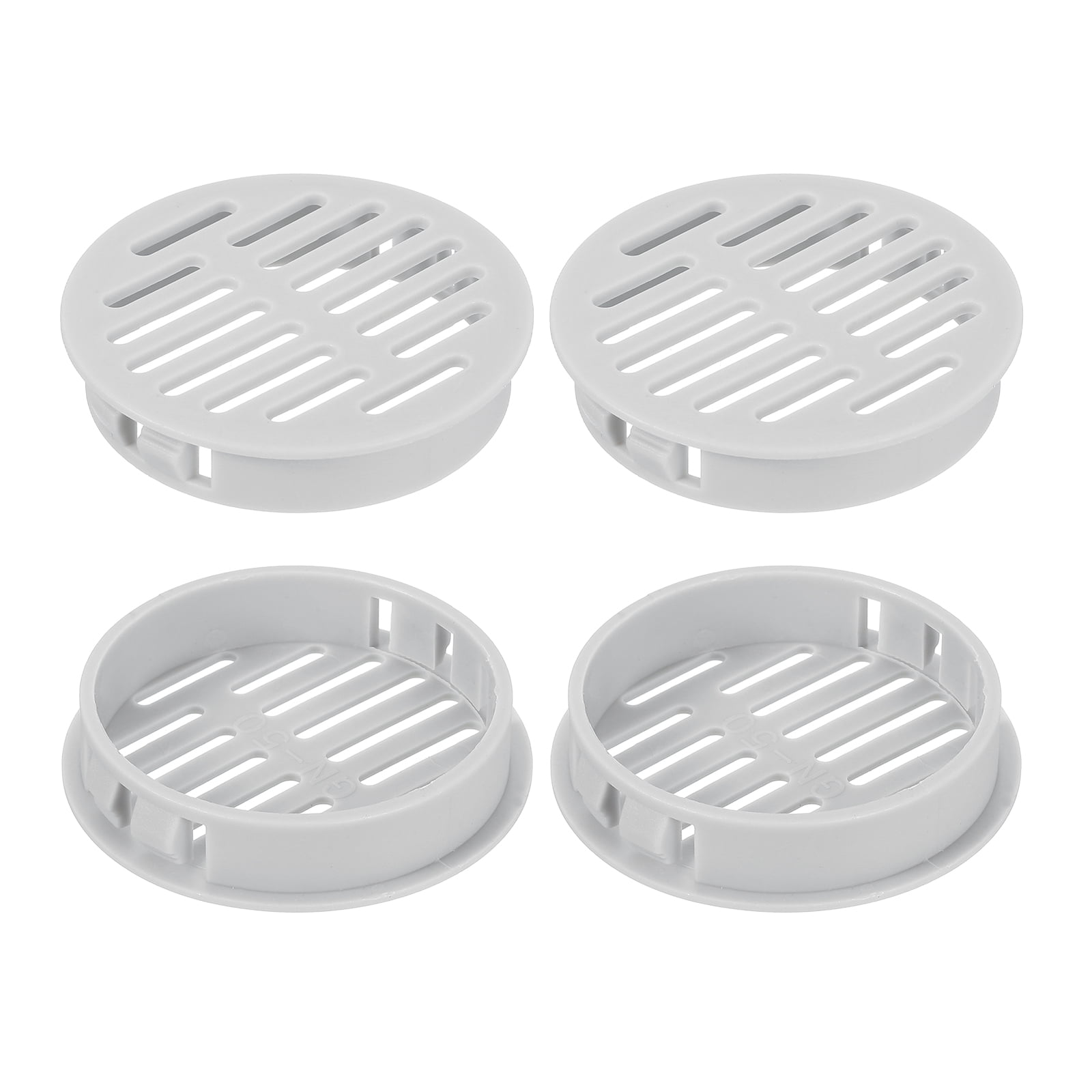 Uxcell Round Soffit Vents 2 inch, 8Pcs Light Grey Plastic 50mm Soffit ...