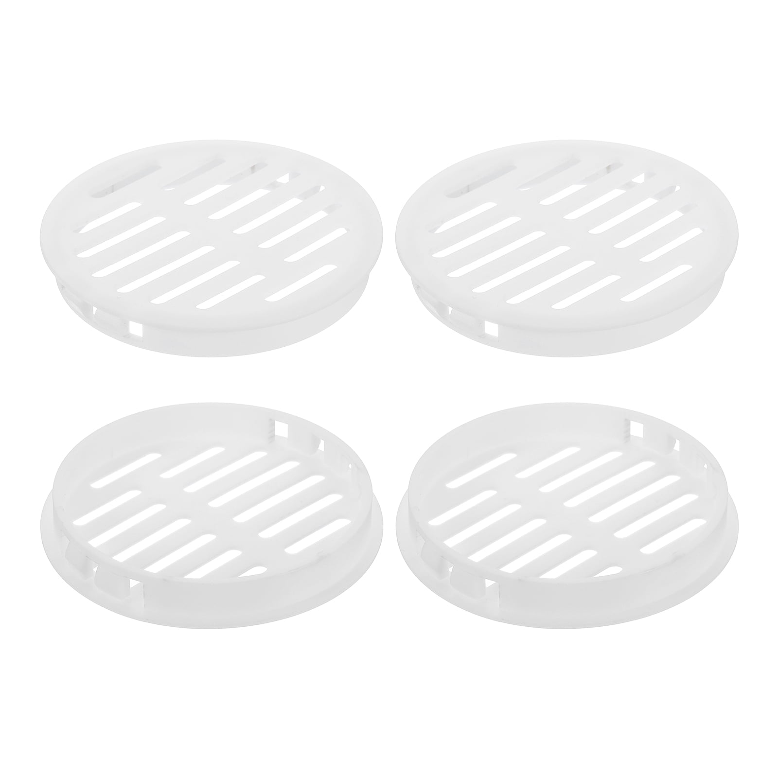 Uxcell Round Soffit Vents 3 inch, 6Pcs White Plastic 80mm Soffit Vent ...