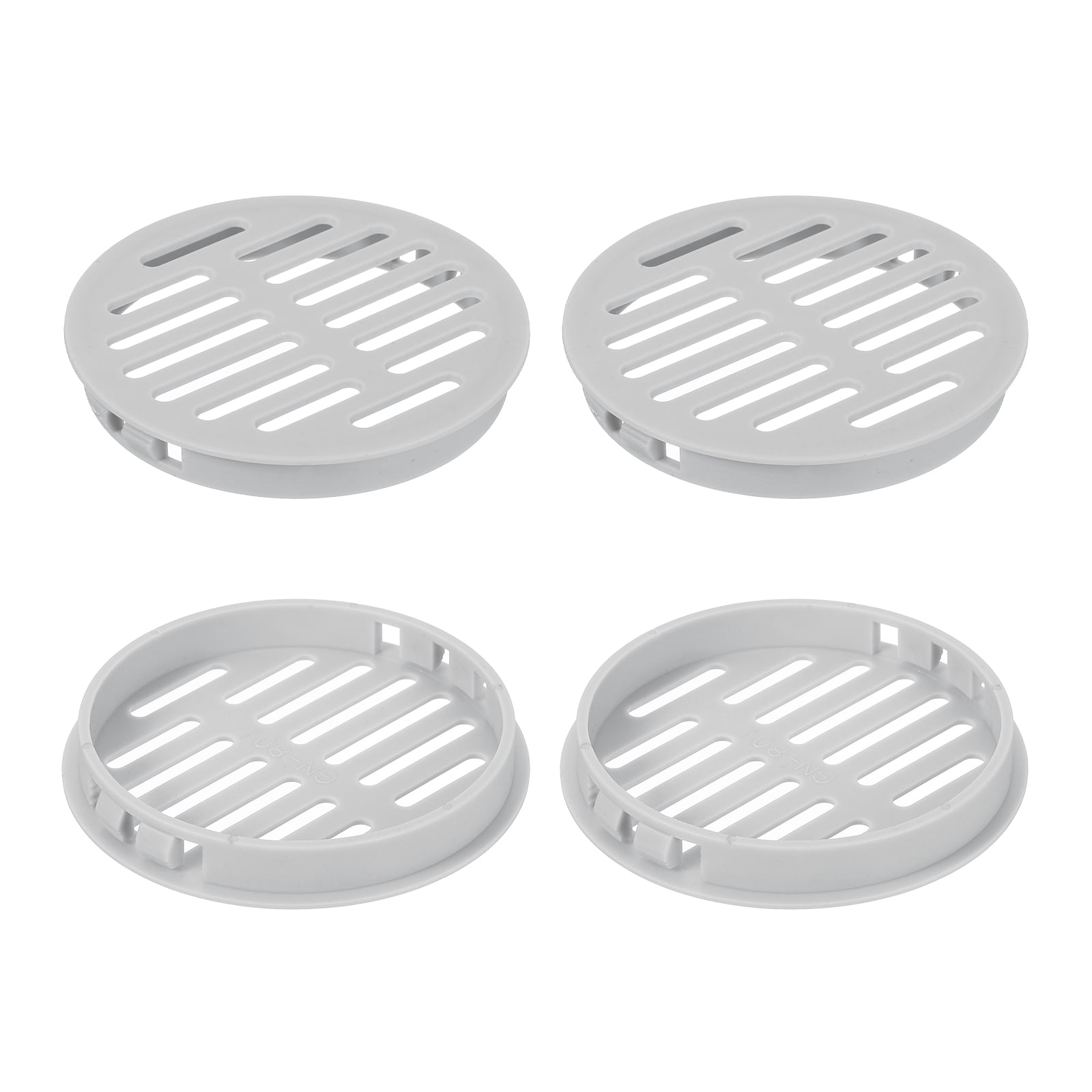 Uxcell Round Soffit Vents 3 inch, 8Pcs Light Grey Plastic 80mm Soffit ...