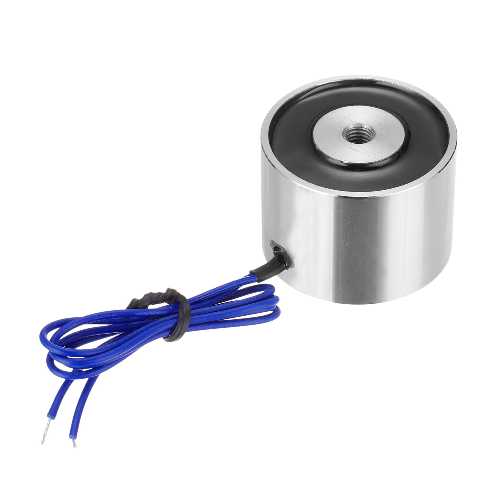 Round Solenoid Electromagnet DC 12V 180N 44LB/20Kg Electric Magnet ...