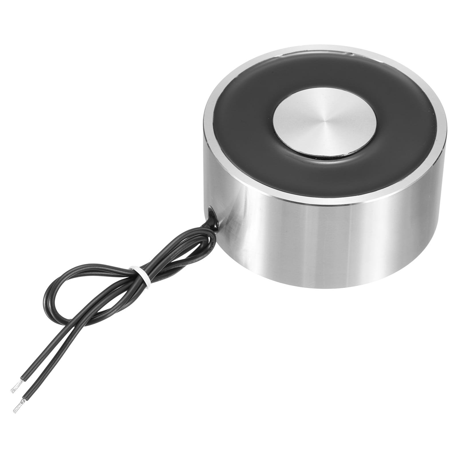 Round Solenoid Electromagnet DC 24V 1000N 220LB/100Kg Electric Magnet ...