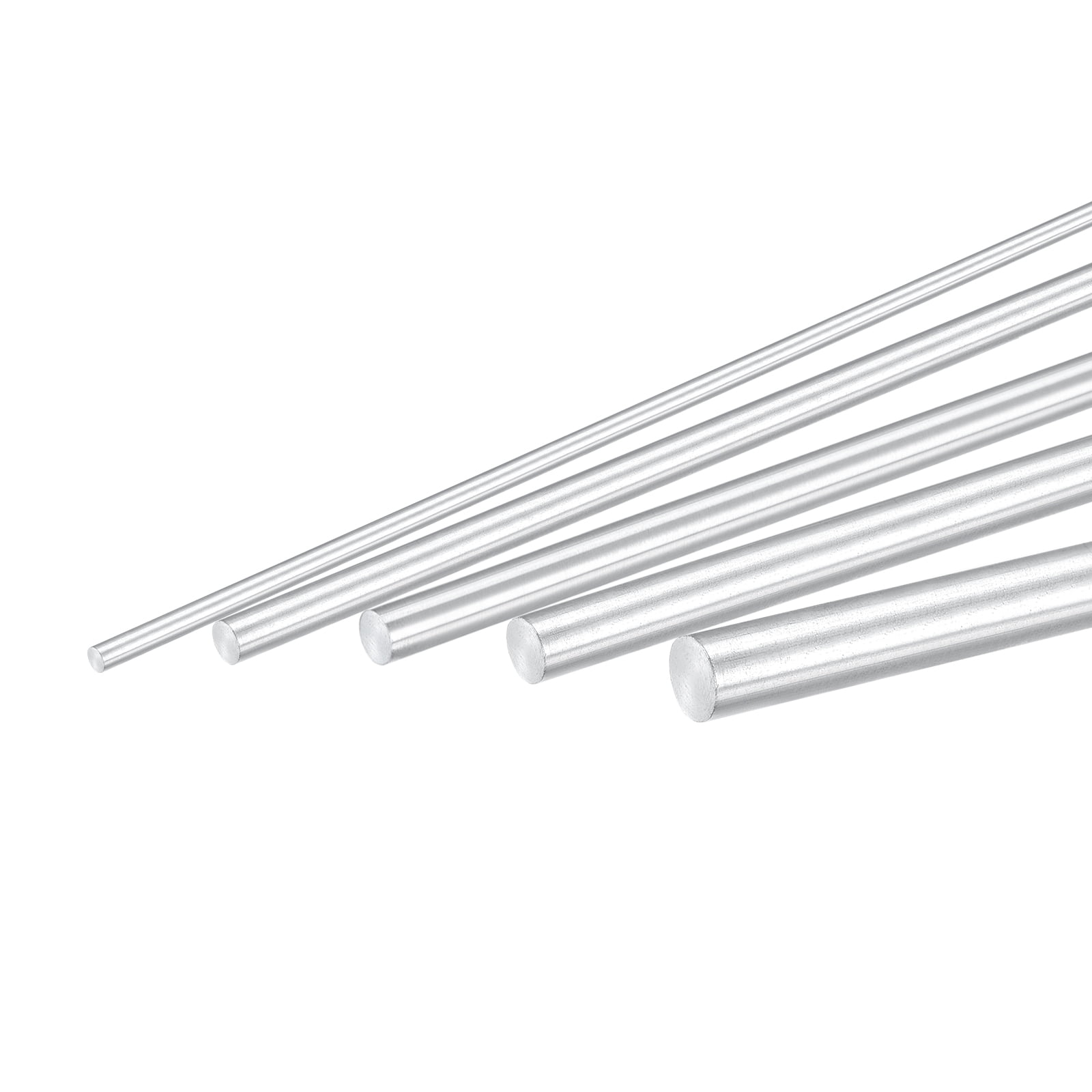 Uxcell Round Solid Aluminum Rod 2,3,4,5,6mm Dia.200mm Length Lathe Bar ...