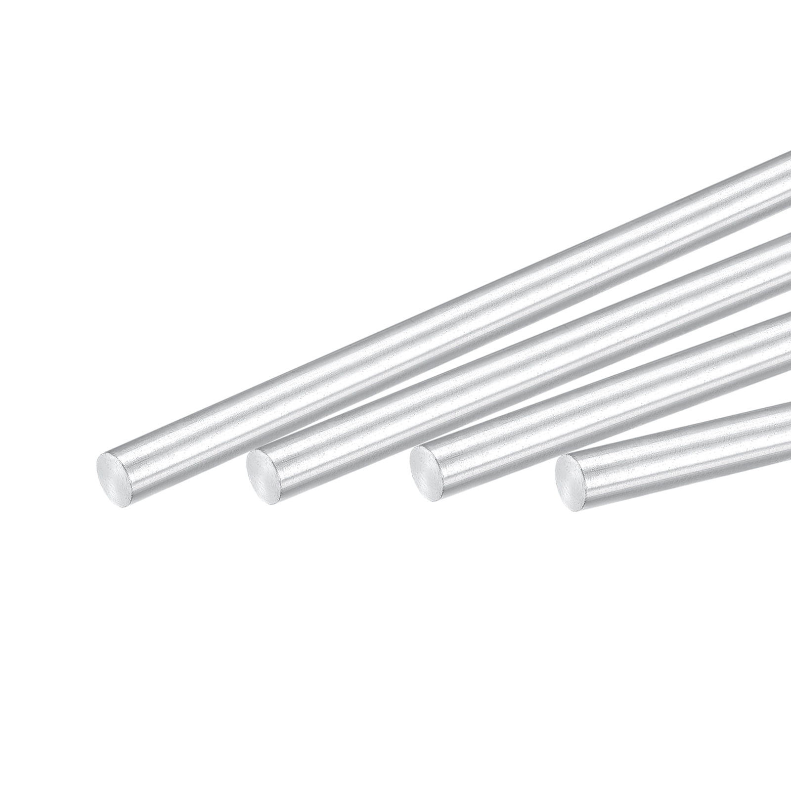 Uxcell Round Solid Aluminum Rod 5mm Dia.250mm Length Lathe Bar Stock ...