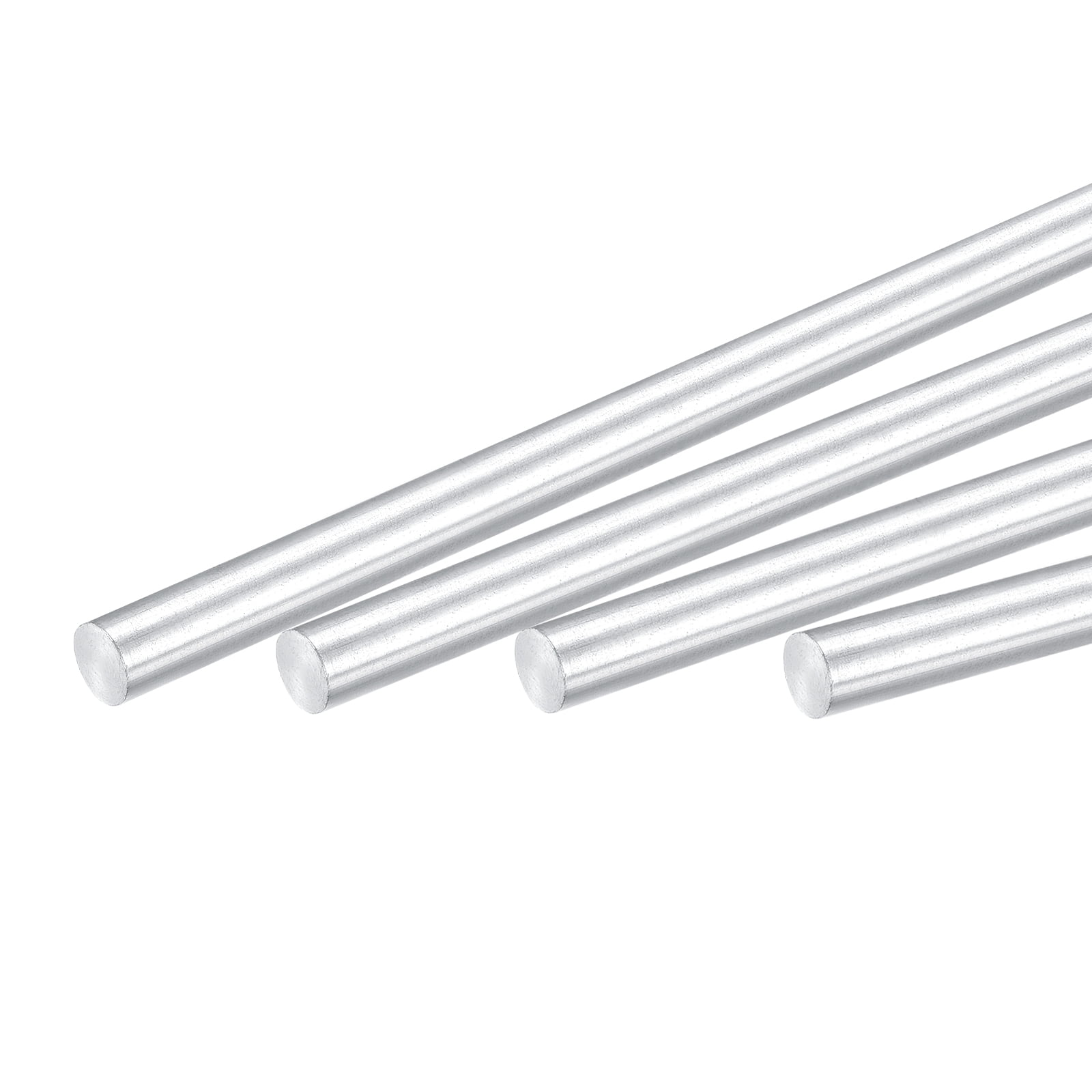 Uxcell Round Solid Aluminum Rod 6mm Dia.200mm Length Lathe Bar Stock ...